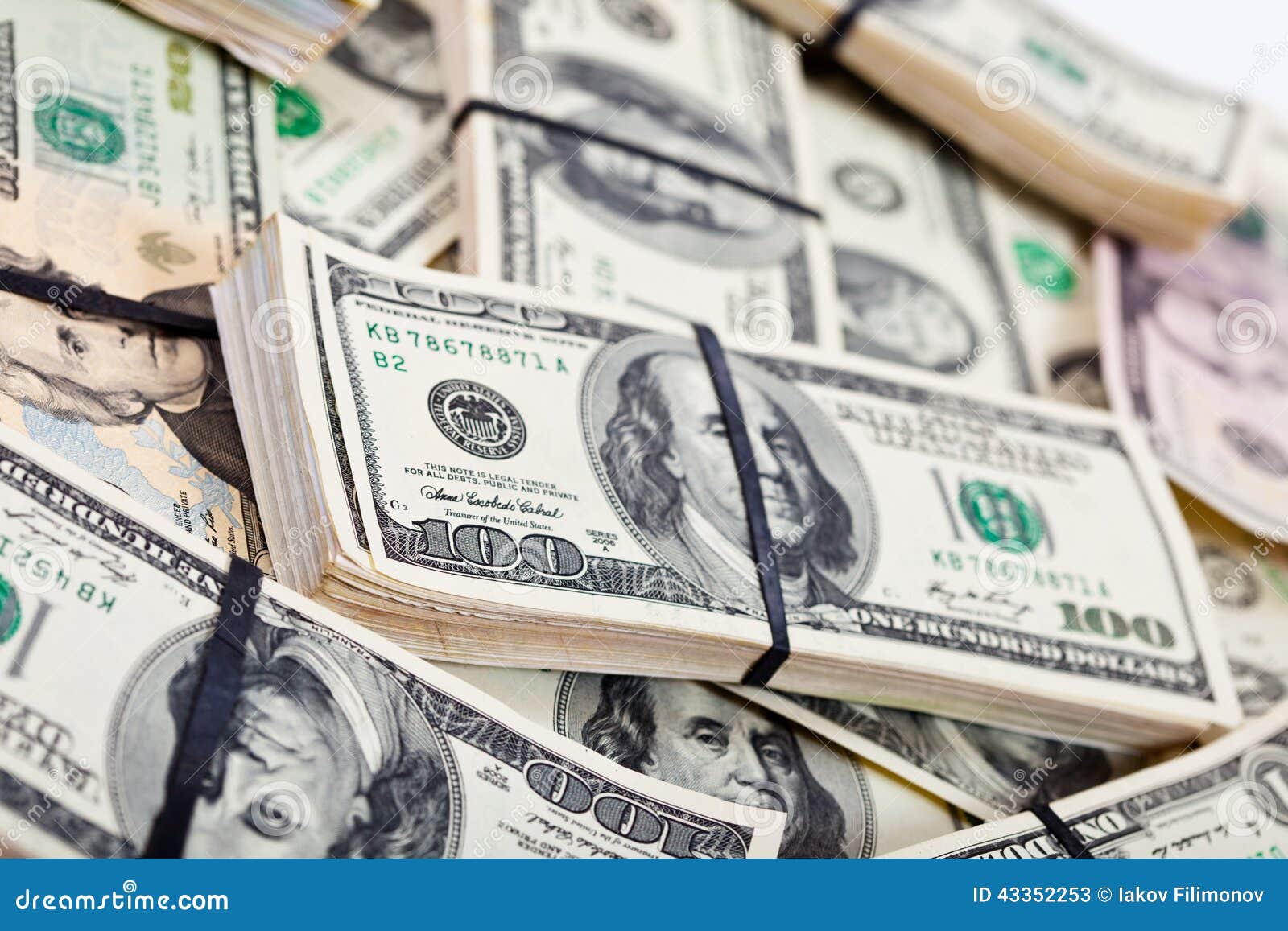 US dollars bank notes stock image. Image of dollar, profit - 43352253