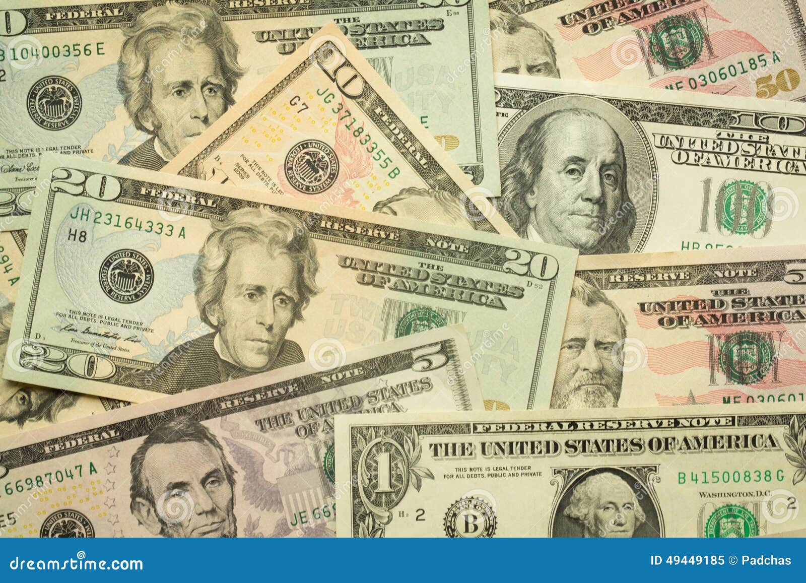 US Dollars , Banknote stock image. Image of retirement - 49449185