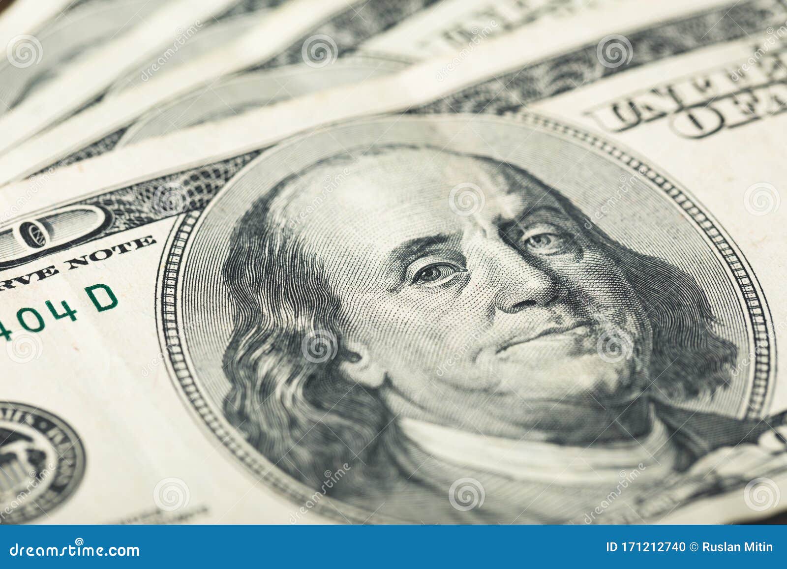 US Dollars Close Up. One Hundred Dollar Bills Stock Photo - Image of ...
