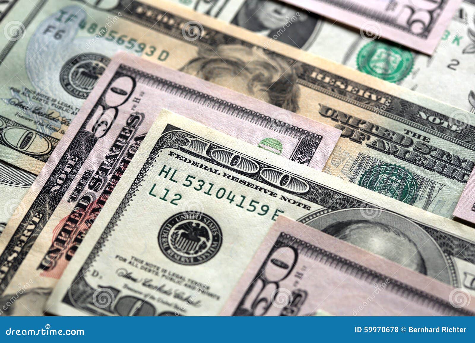 US Dollars stock photo. Image of full, luxury, dollar - 59970678