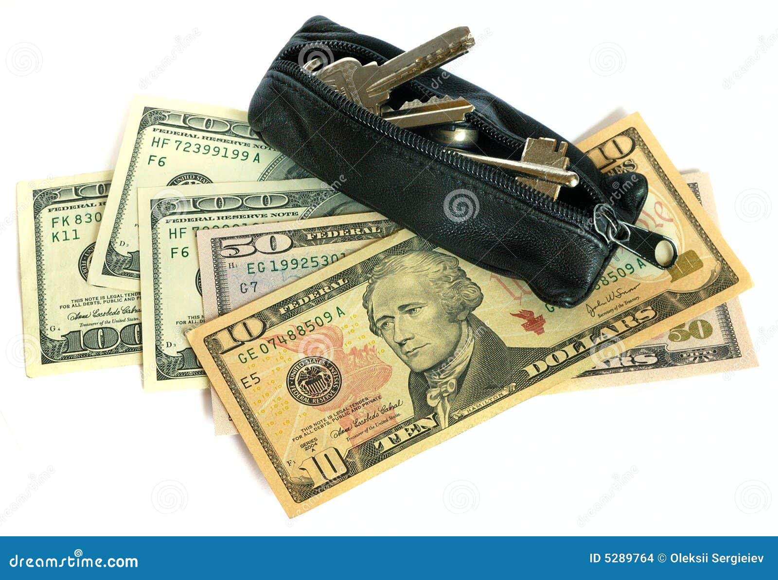 US dollars and keys stock photo. Image of note, money - 5289764