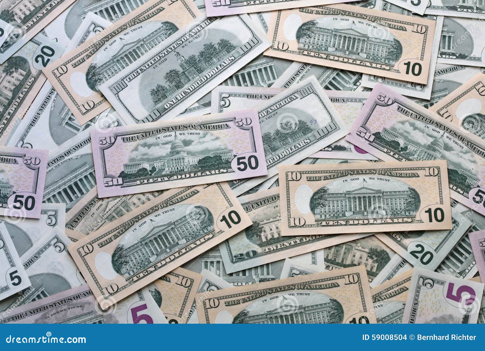 US Dollars stock photo. Image of banknote, dollars, care - 59008504