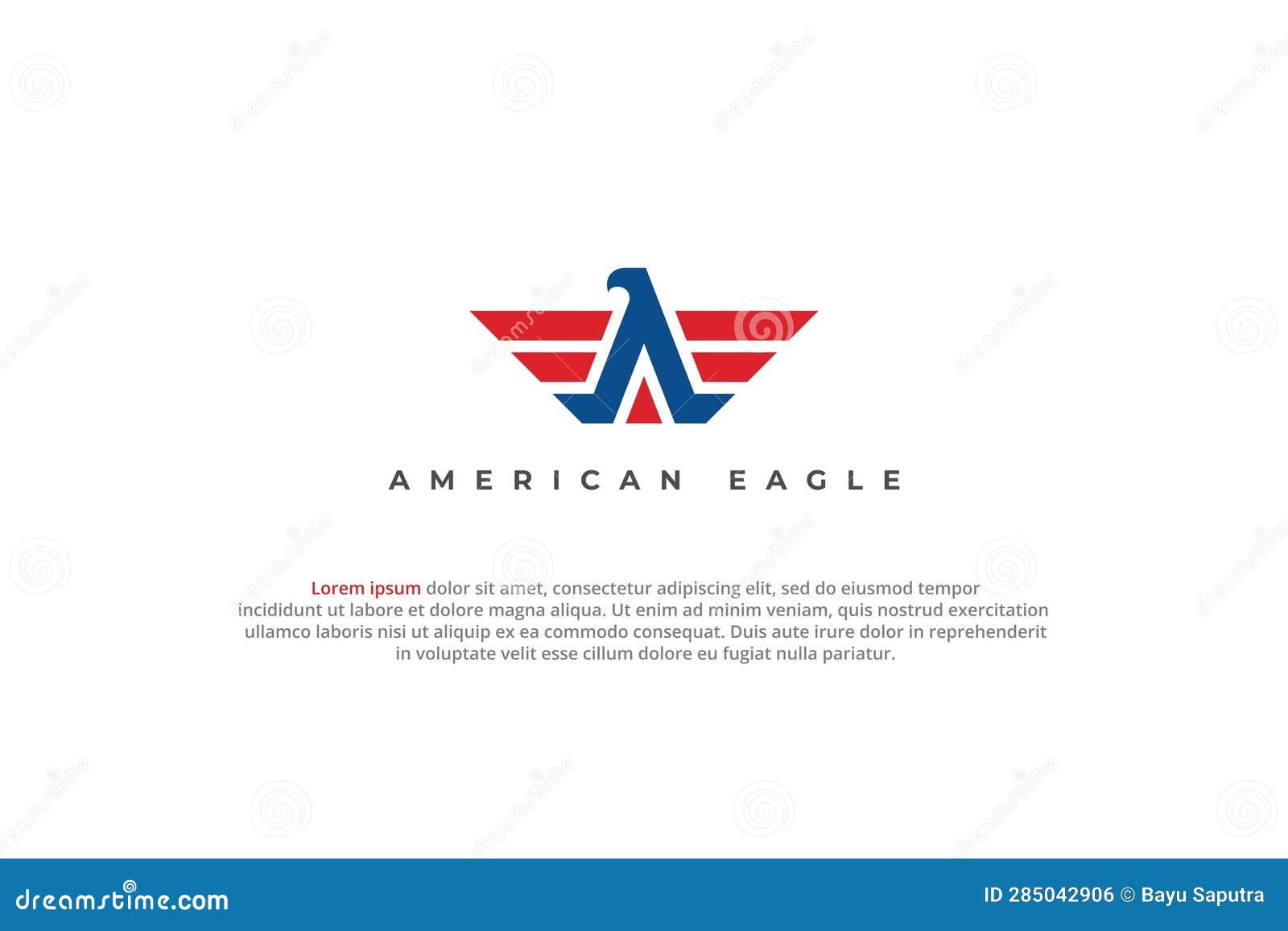 Us Eagle Wing Flag American Stock Vector - Illustration of drawing ...