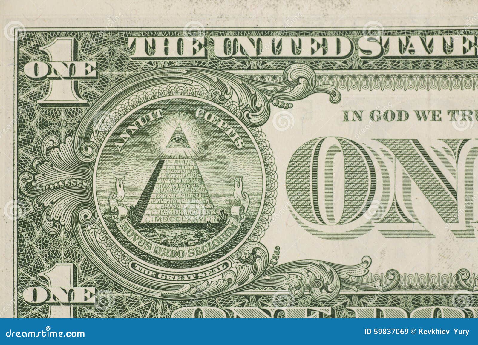 US Ein Dollarschein-Nahaufnahmemakro Stockbild - Bild von vereinigt ...