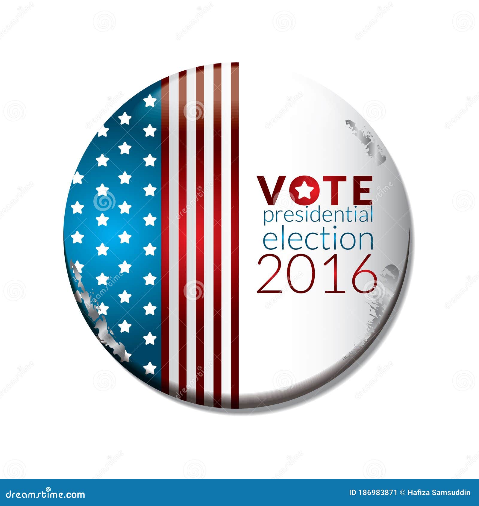 US Election Vote Badge. Vector Illustration Decorative Design Stock ...