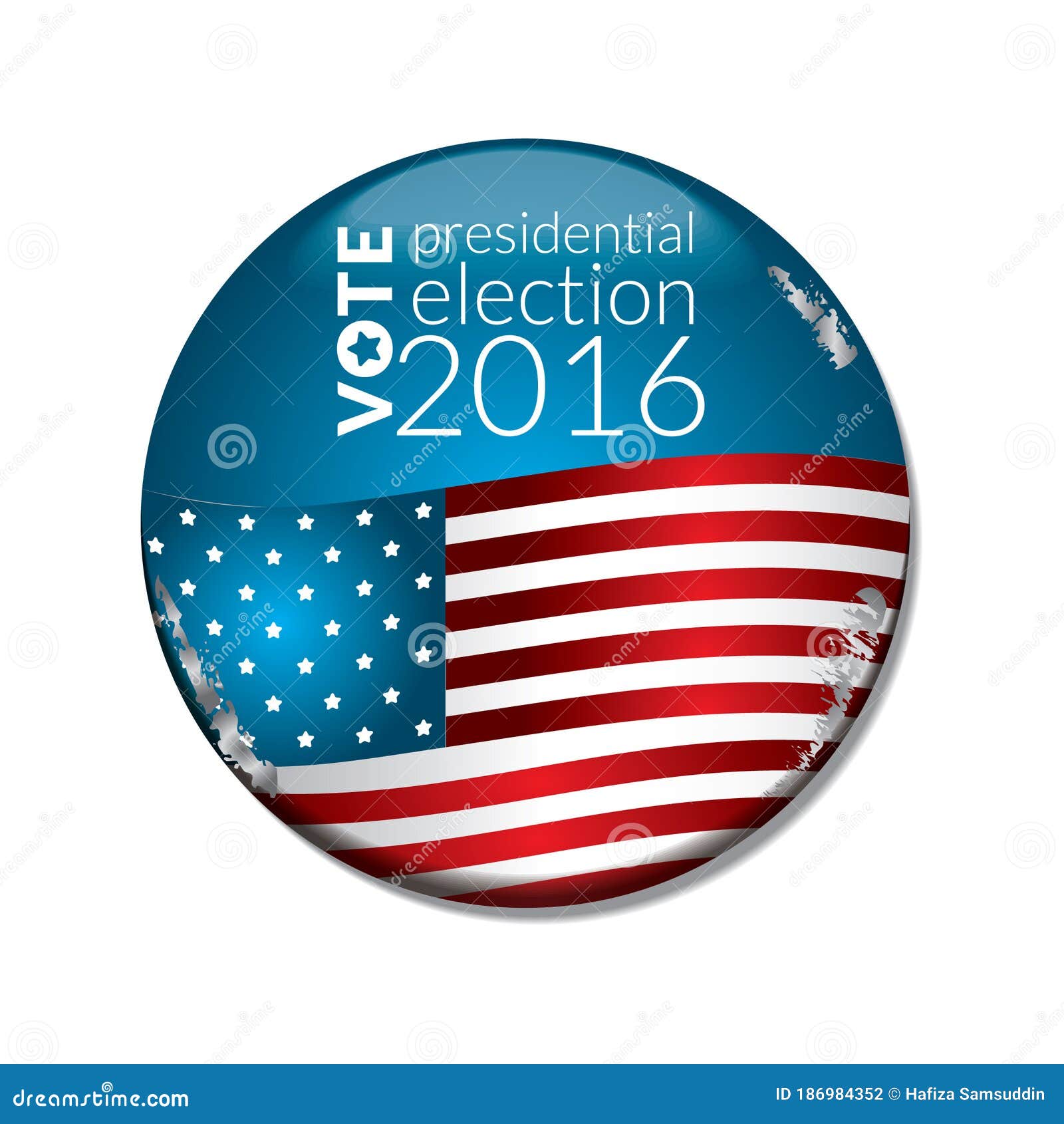 US Election Vote Badge. Vector Illustration Decorative Design Stock ...