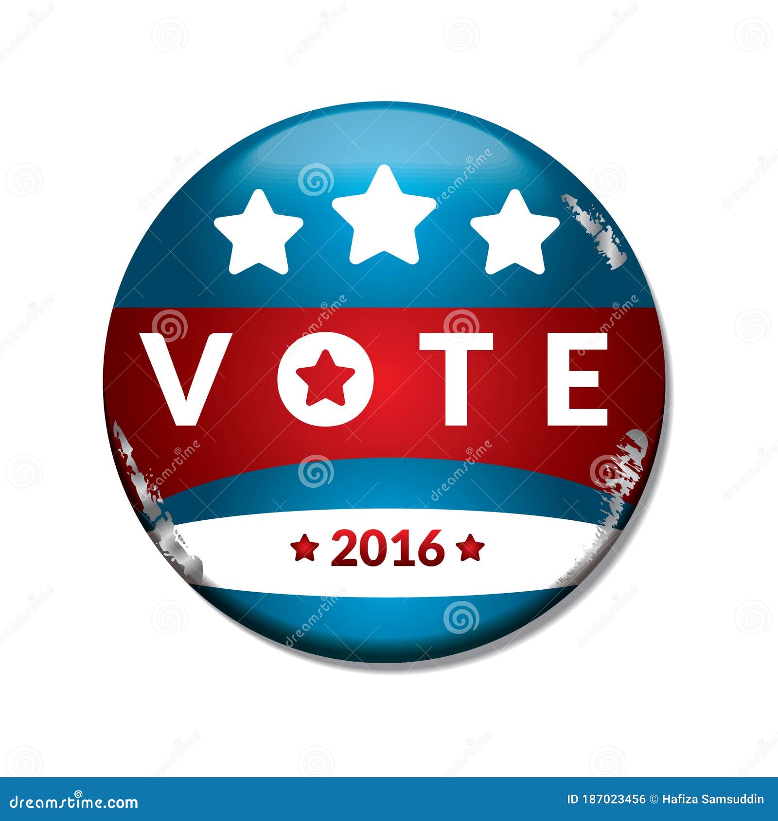 US Election Vote Badge. Vector Illustration Decorative Design Stock ...