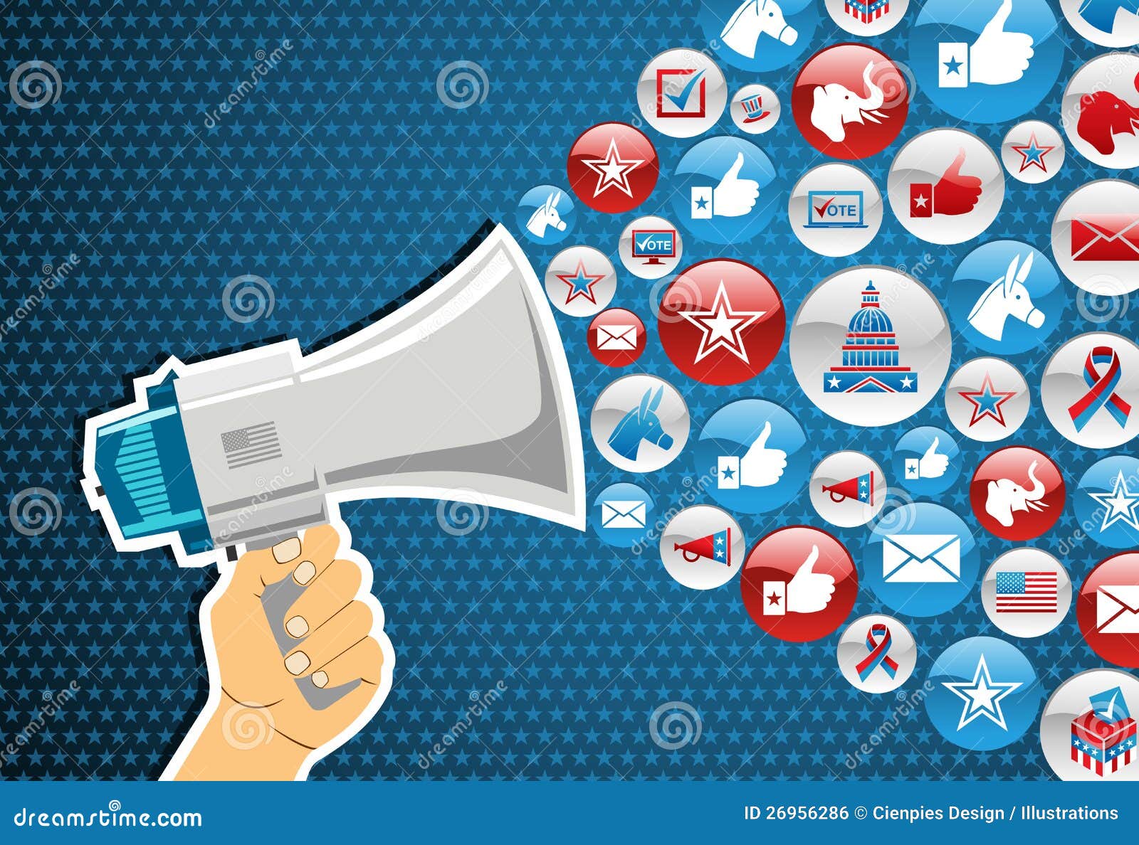 US Elections: Politics Message Promotion Editorial Photo - Illustration ...