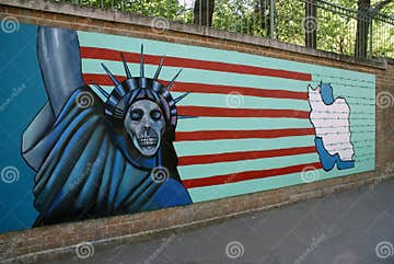 US Embassy in Tehran editorial photography. Image of iranian - 14909152