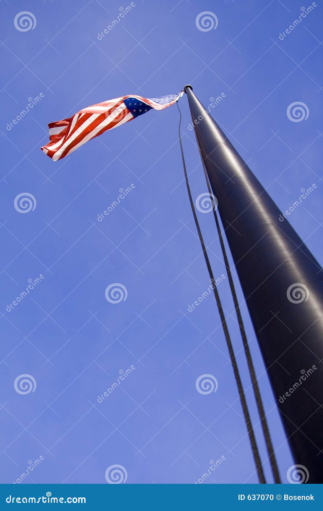 US flag stock photo. Image of raise, pole, ropes, stripes - 637070