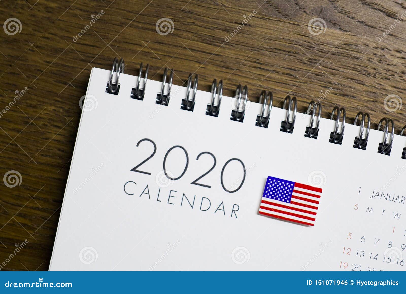 US Flag on 2020 Calendar stock photo. Image of candidate - 151071946