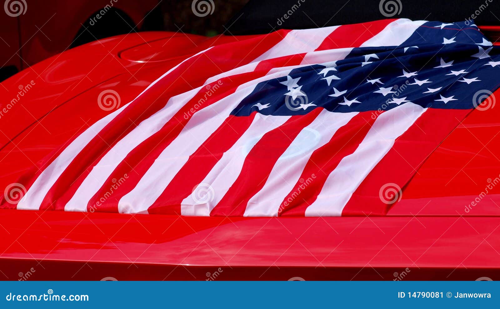 US flag on car trunk stock image. Image of detail, state - 14790081