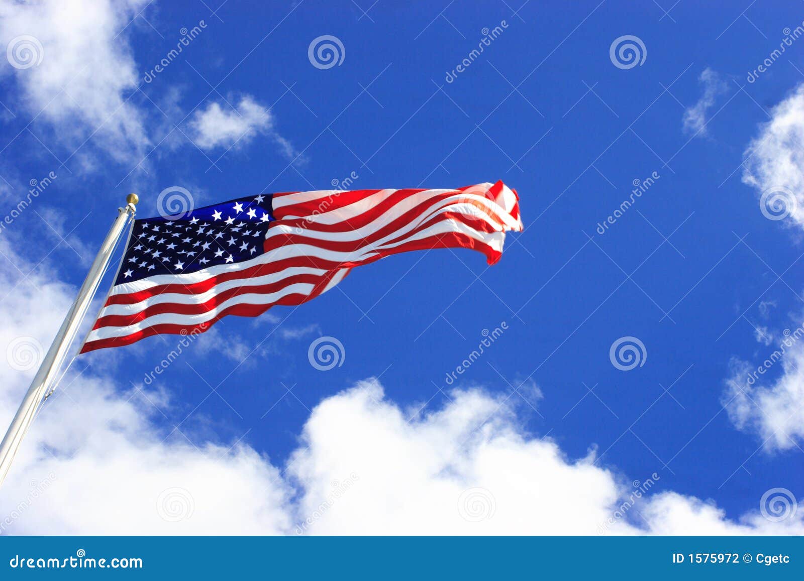 US Flag Flying stock photo. Image of breeze, pearl, nationalism - 1575972