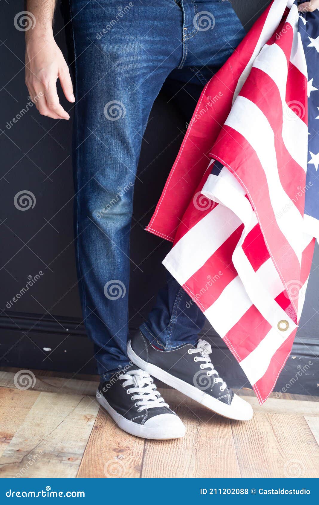 US flag and a man stock photo. Image of male, united - 211202088