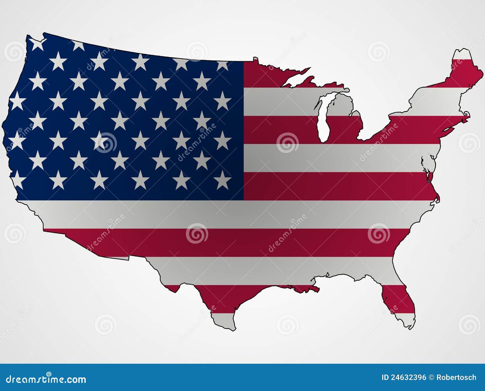 Us flag and map abstract stock vector. Illustration of national - 24632396
