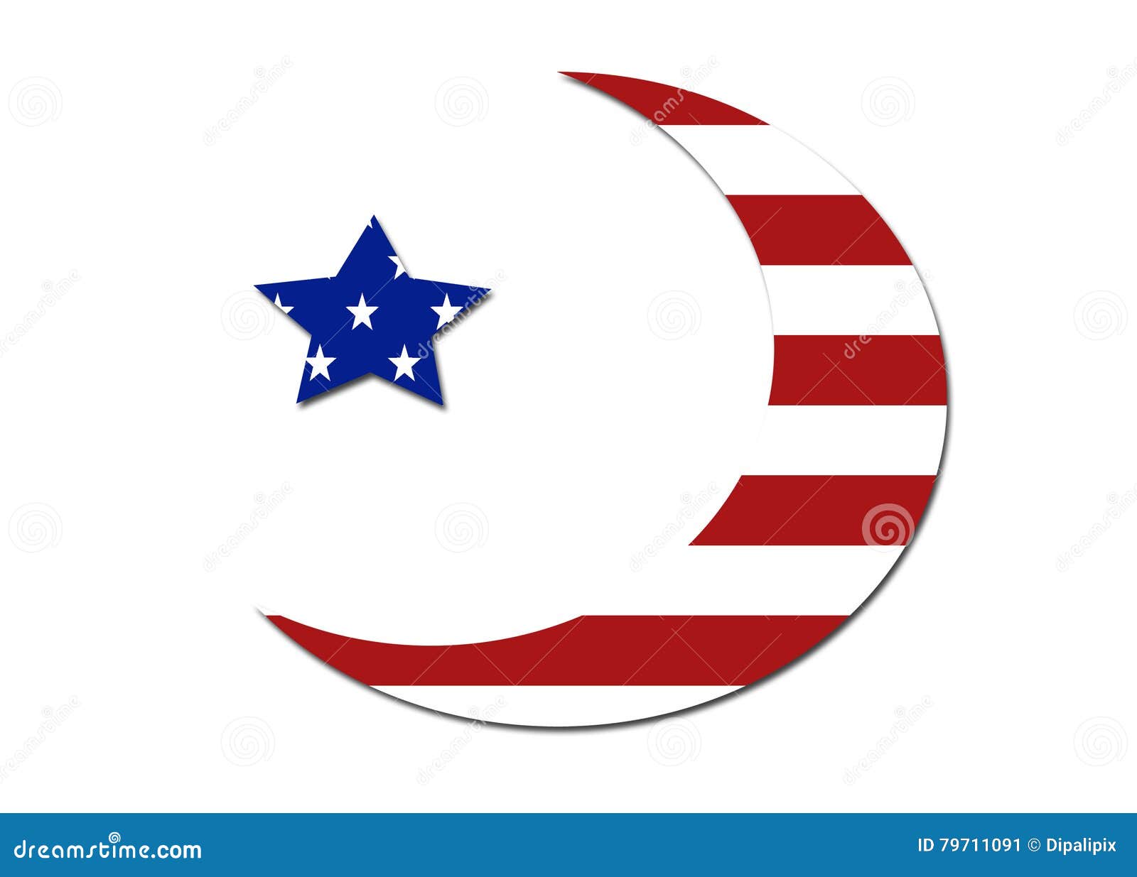 Flag In Moon.Space Science Astronomy Icon Symbol Stock Image ...