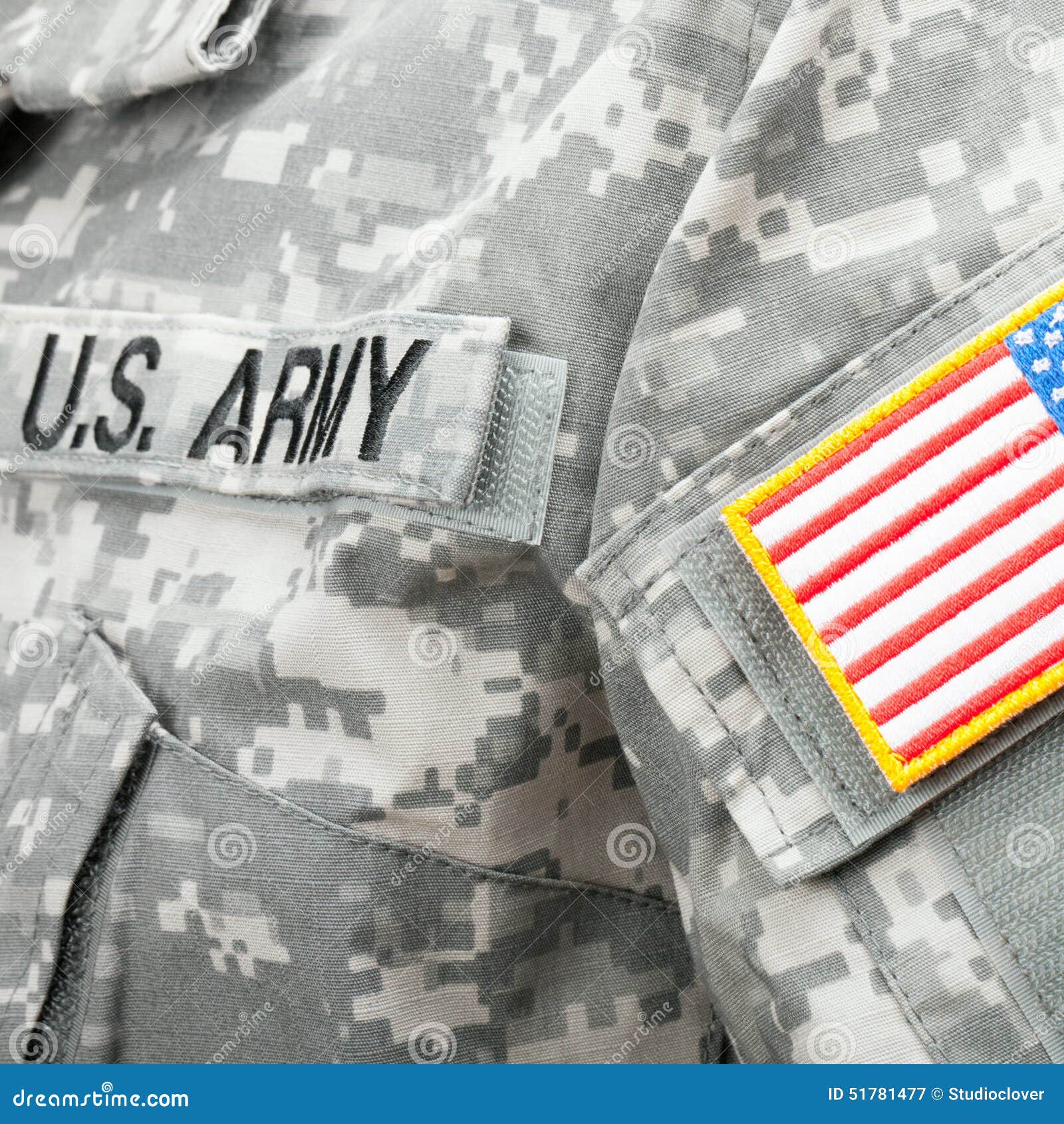 US Flag Shoulder Patch on Solder S Uniform Stock Image - Image of ...