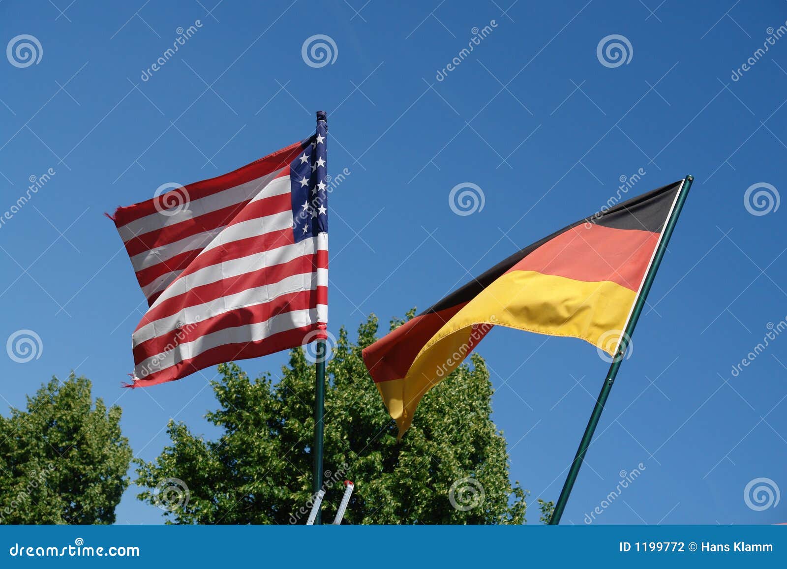 US and German Flags stock photo. Image of germany, united - 1199772