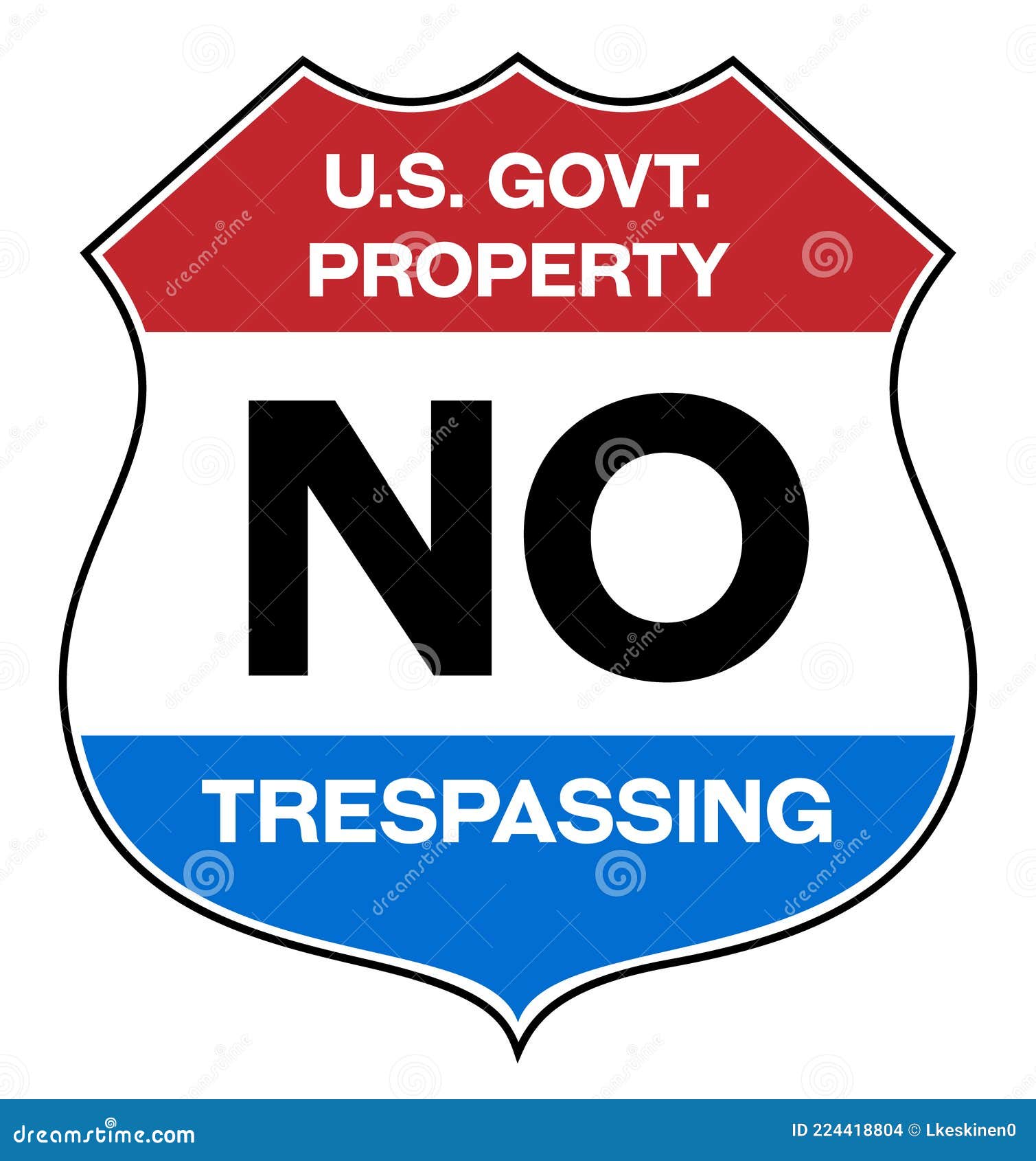 US Government Property No Trespassing Warning Sign Stock Vector ... US Government Property No Trespassing Warning Sign Stock Vector ...