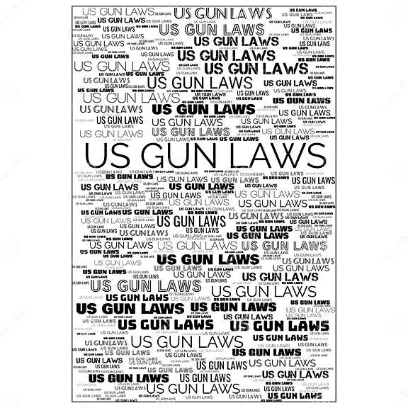 US Gun Laws Header Background Text Illustration Stock Illustration ...