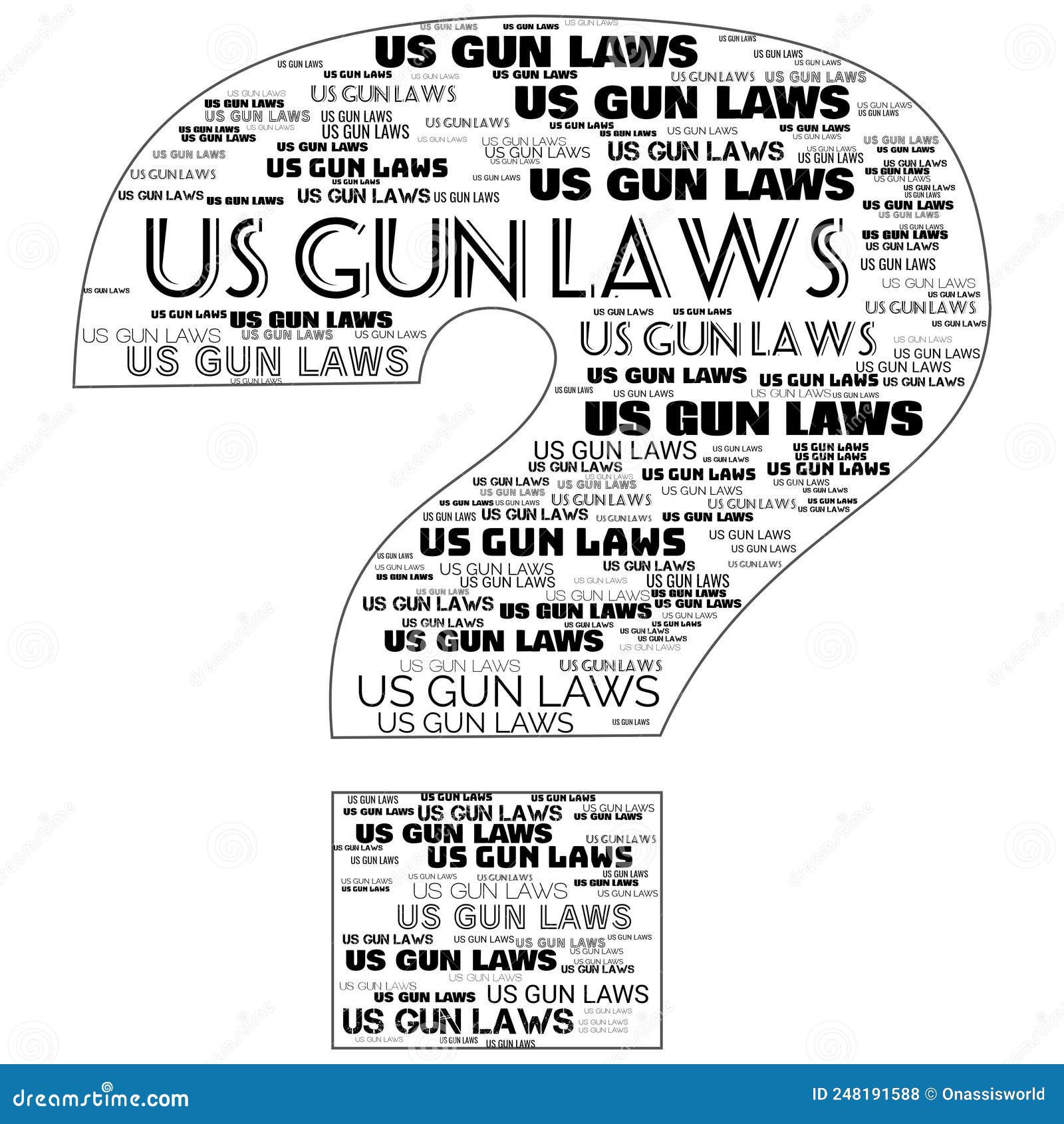 US Gun Laws Header Background Text Illustration Stock Illustration ...
