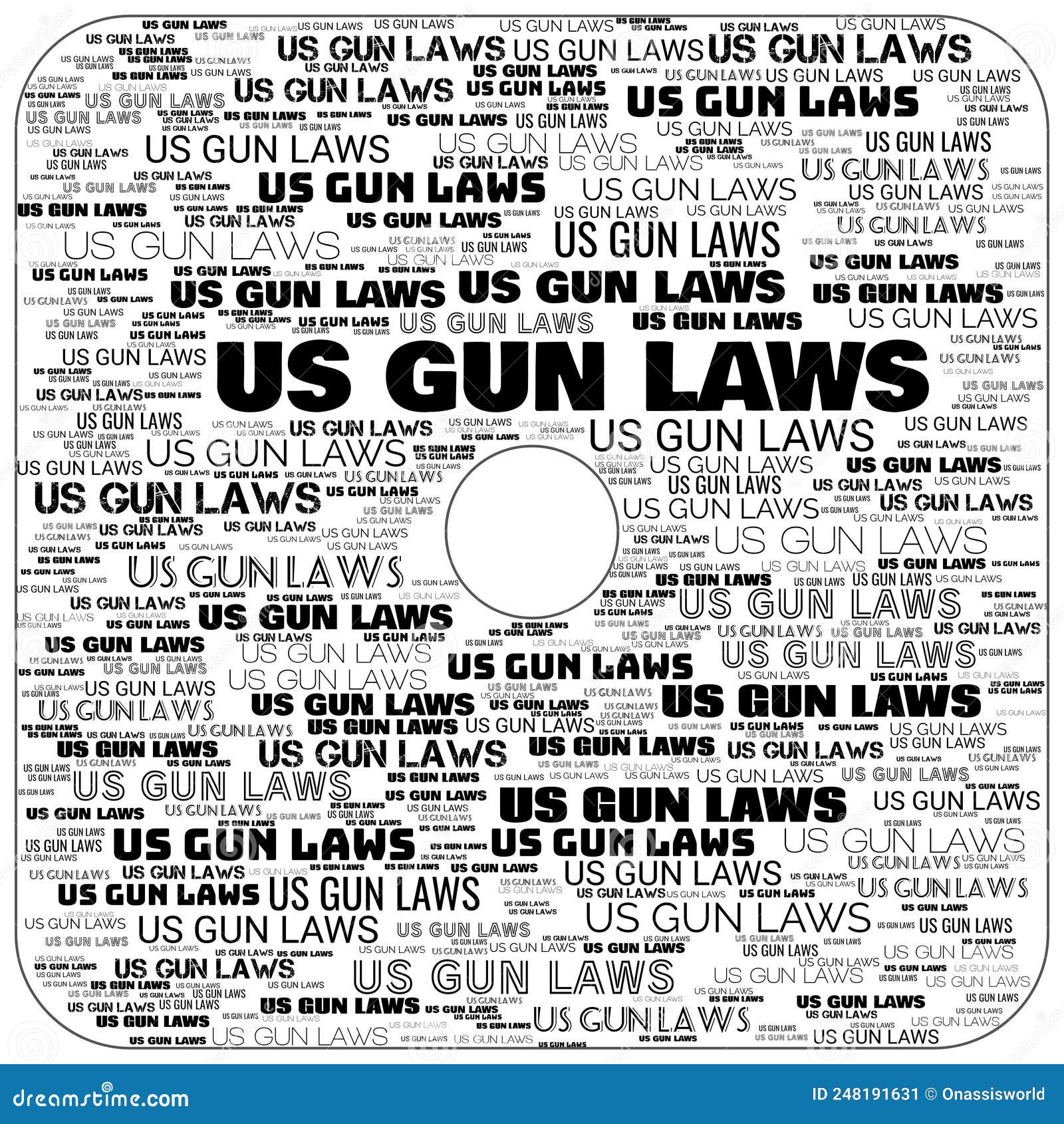 US Gun Laws Header Background Text Illustration Stock Illustration ...