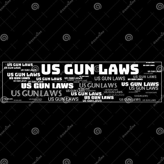 US Gun Laws Header Background Text Illustration Stock Illustration ...