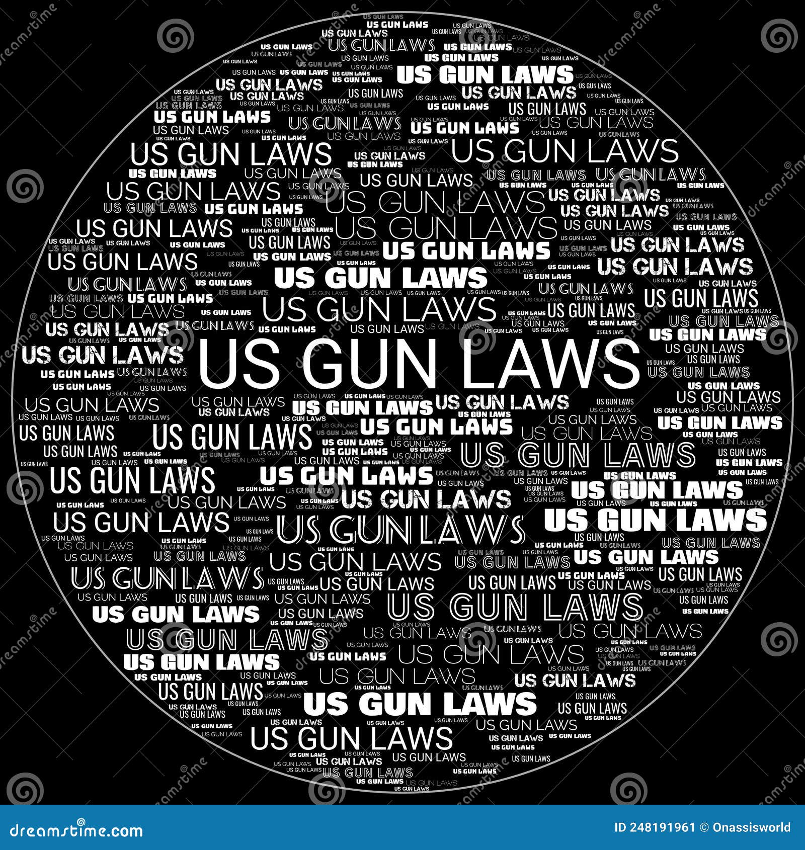 US GUN Laws Header Background Text Illustration Stock Illustration ...