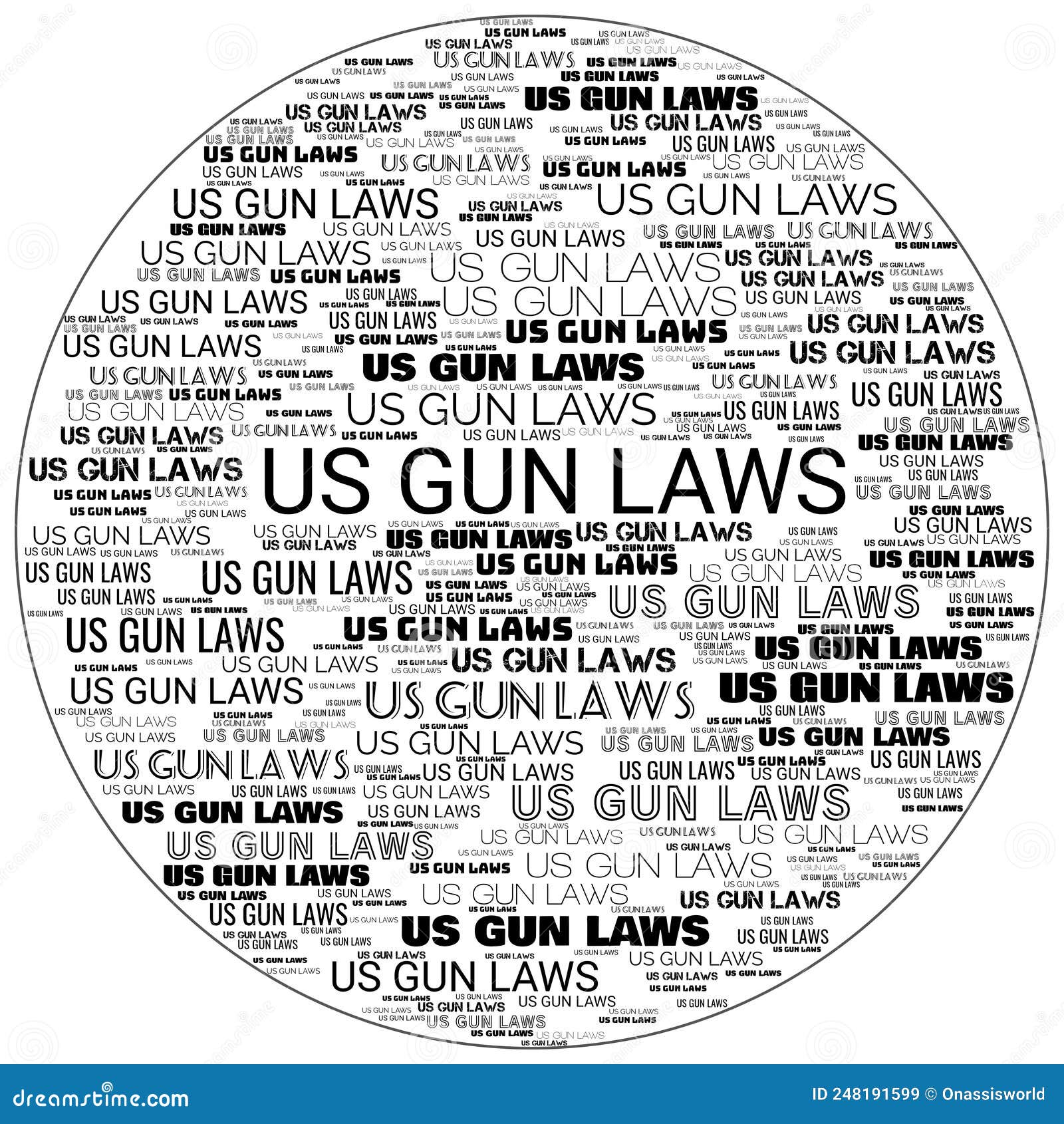 US Gun Laws Header Background Text Illustration Stock Illustration ...