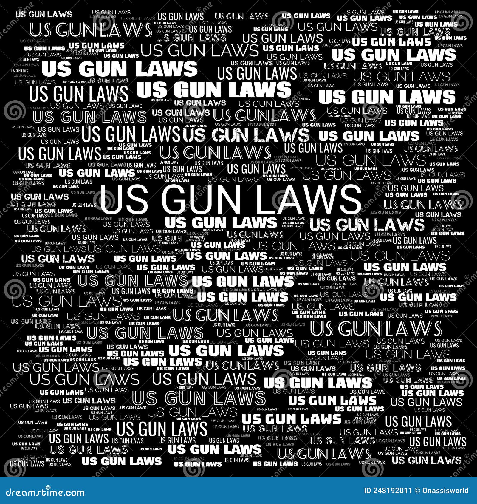 US GUN Laws Header Background Text Illustration Stock Illustration ...