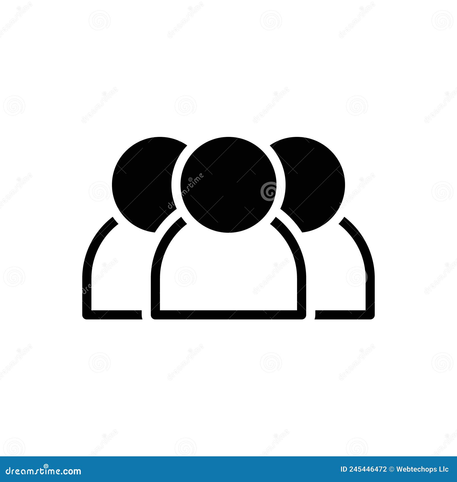 Black Solid Icon for Us, we and Ourselves Stock Vector - Illustration ...