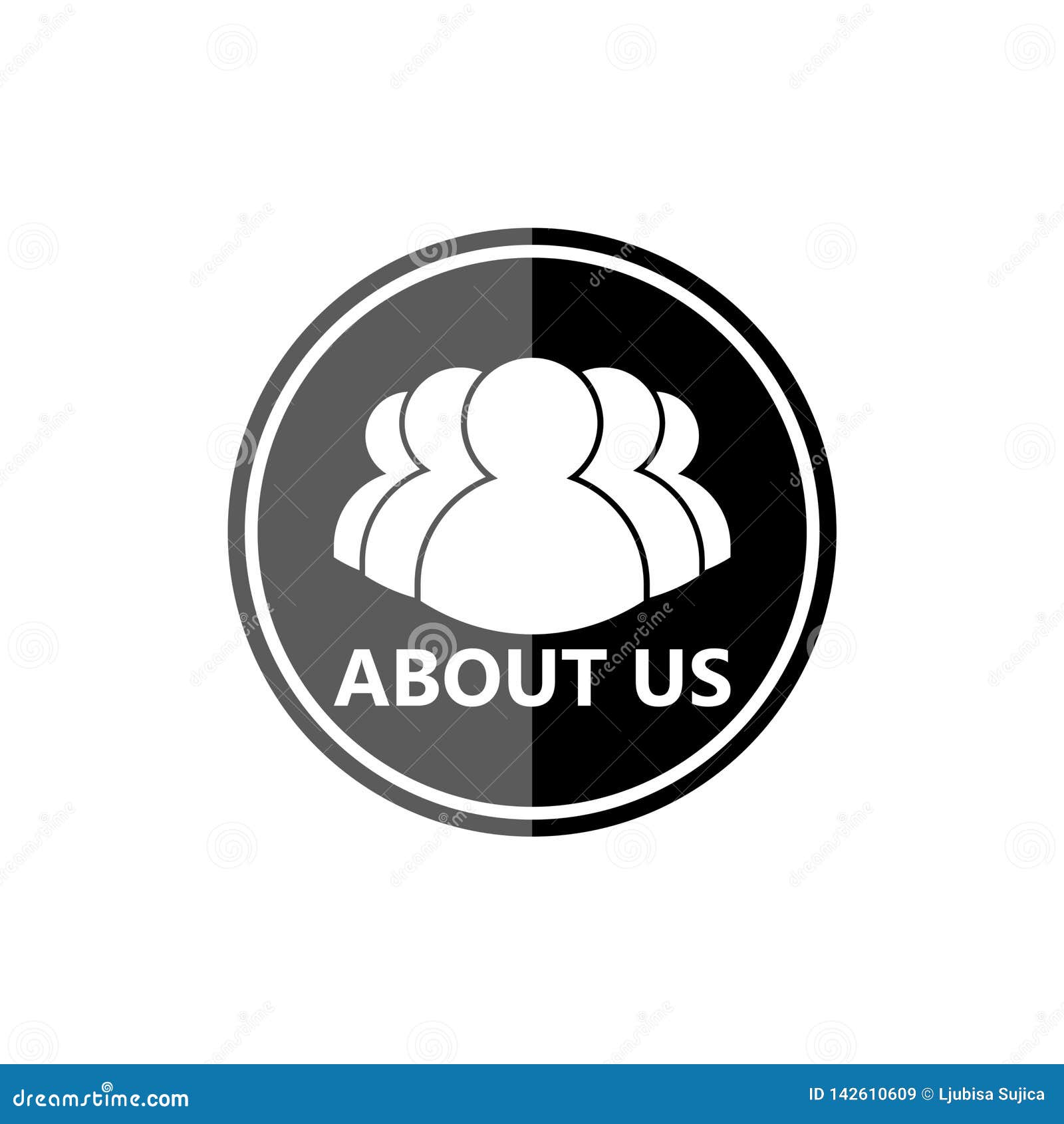 About US icon or button stock vector. Illustration of online - 142610609