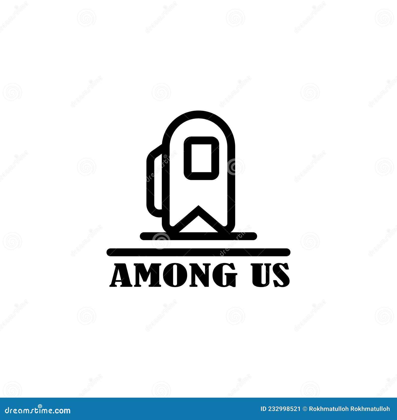 Among Us Icon Logo Vector Design Illustration Stock Vector ...