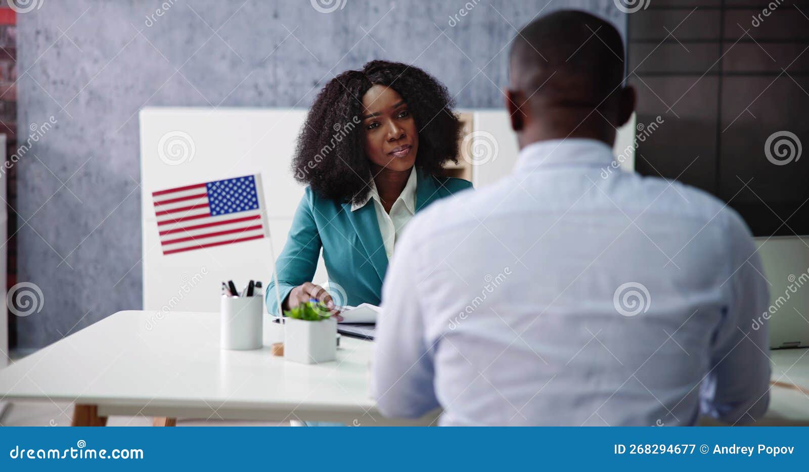 US Immigration Application stock image. Image of client - 268294677
