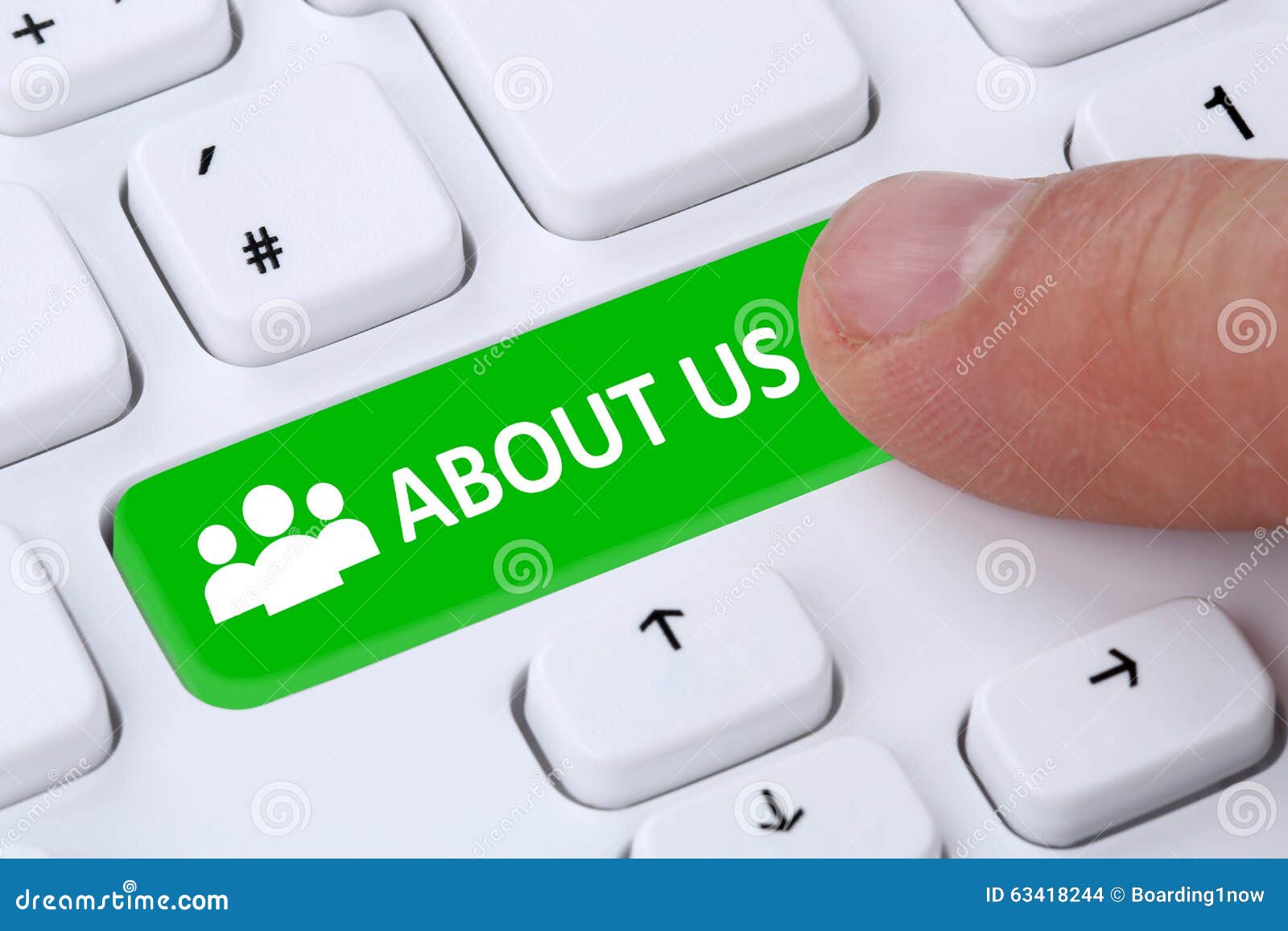 About Us Information Info Company Presentation on Internet Stock Photo ...