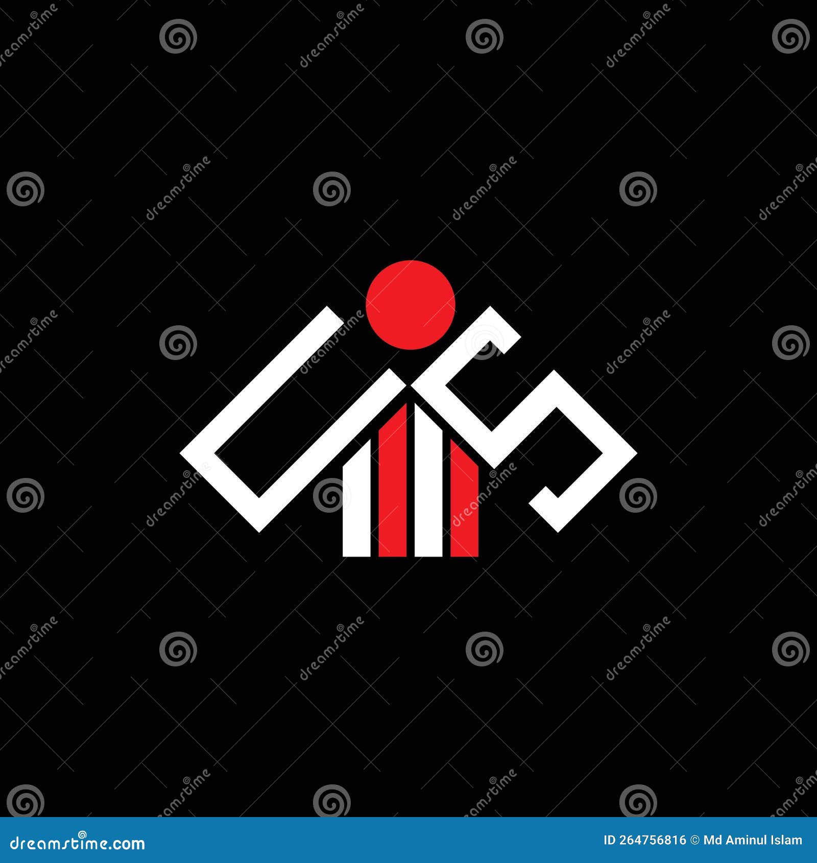 US Letter Logo Creative Design with Vector Graphic, Stock Vector ...