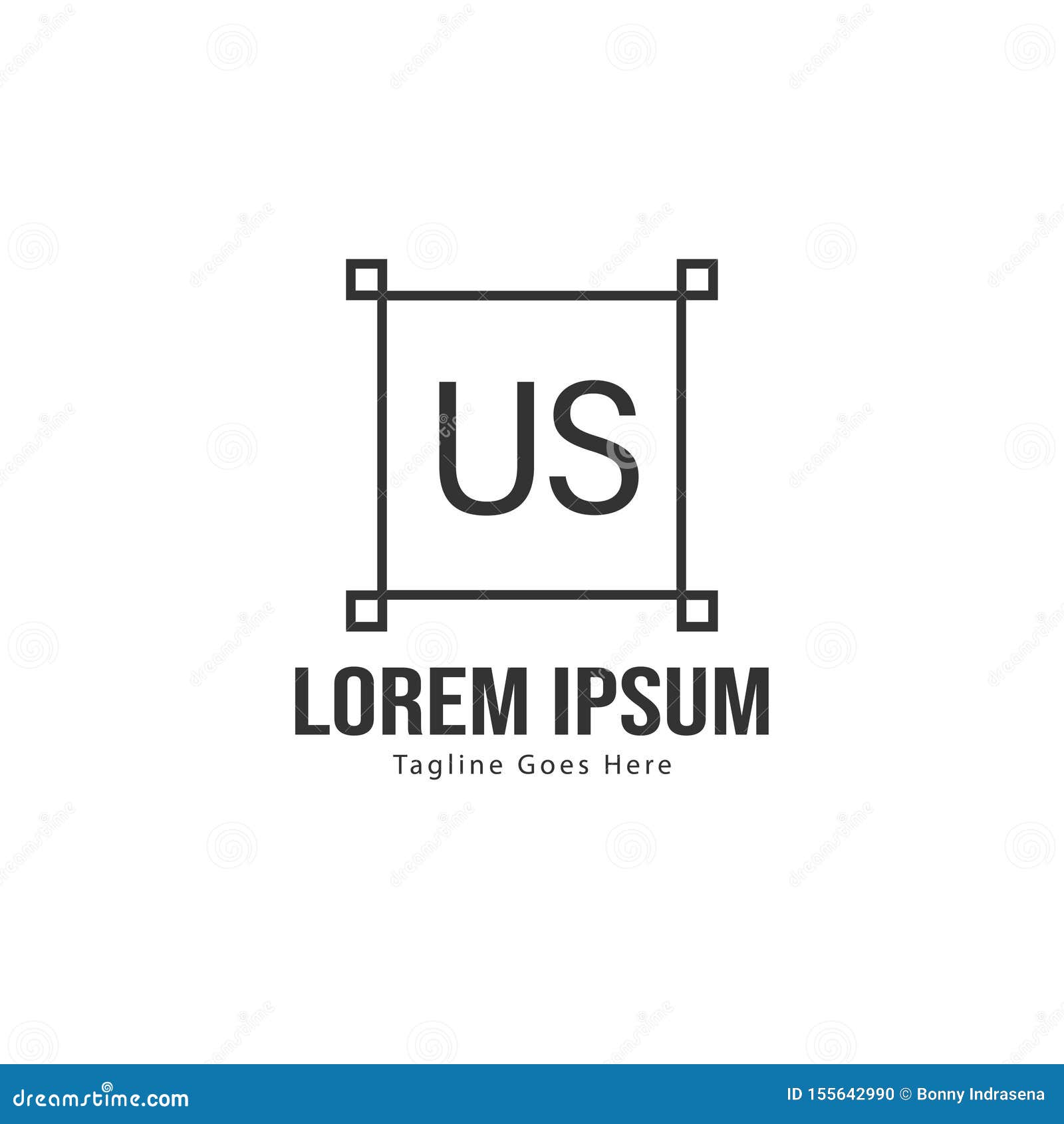 US Letter Logo Design. Creative Modern US Letters Icon Illustration ...