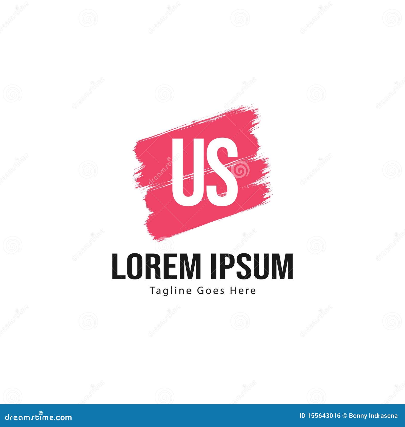 US Letter Logo Design. Creative Modern US Letters Icon Illustration ...