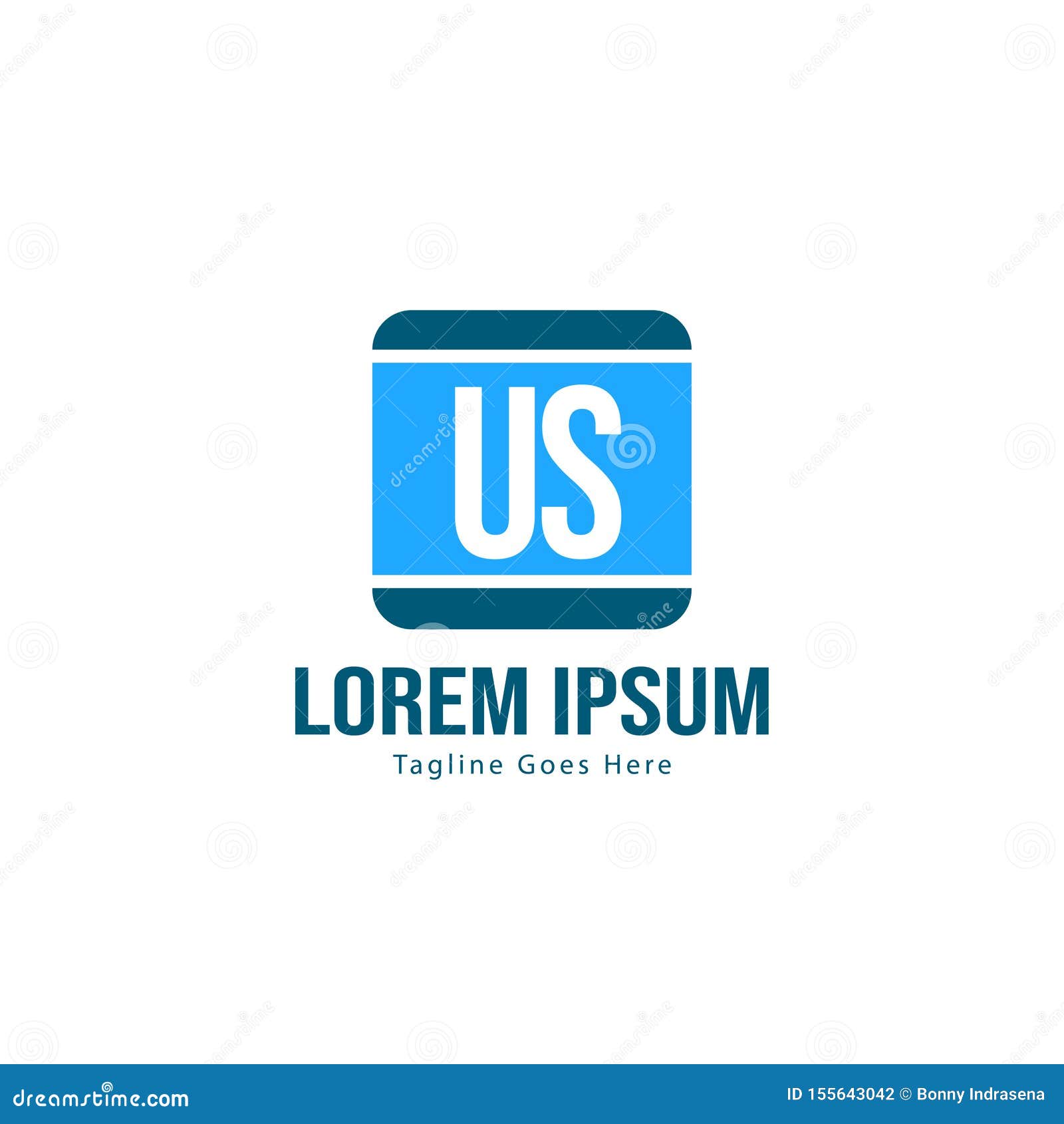 US Letter Logo Design. Creative Modern US Letters Icon Illustration ...