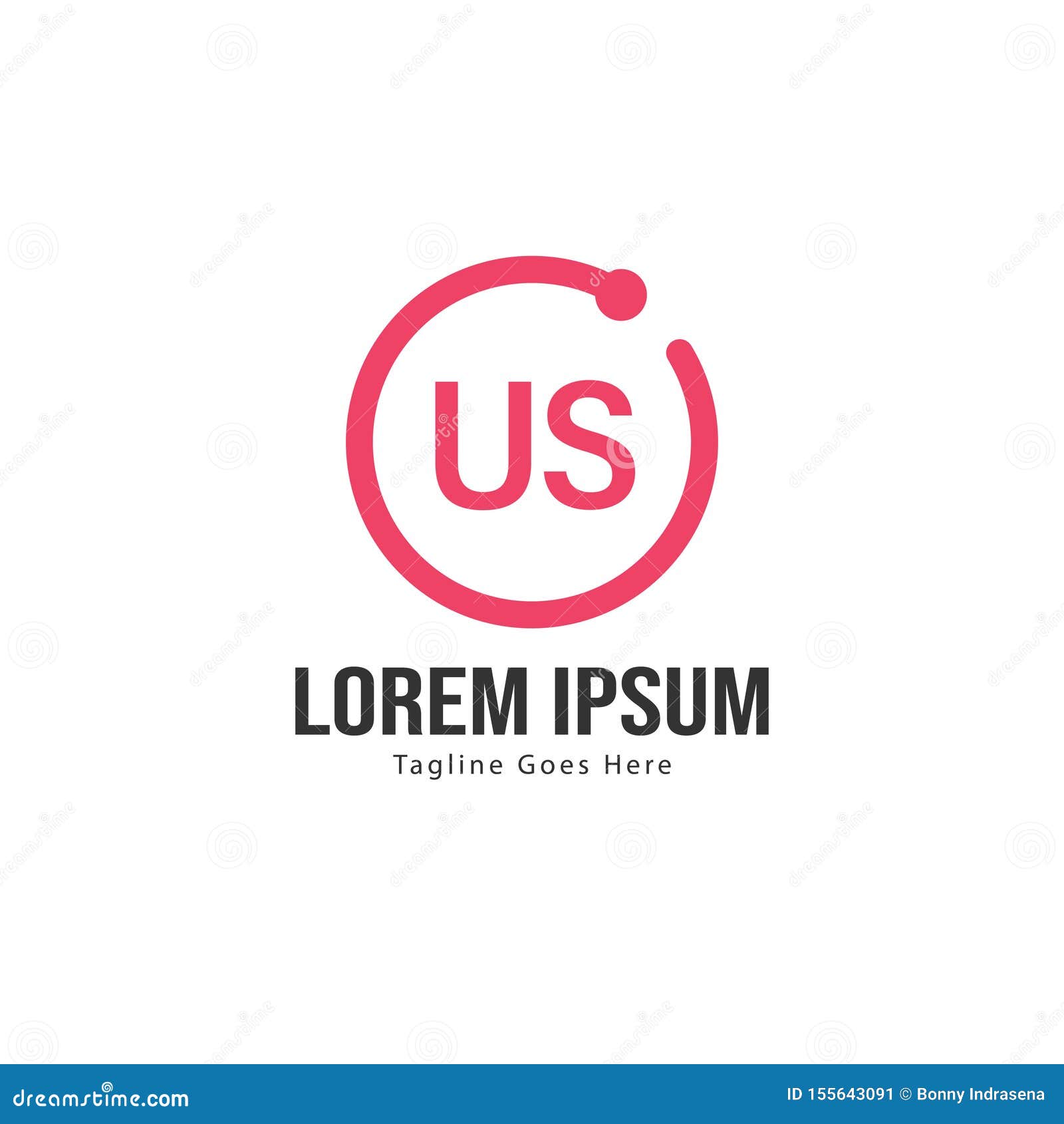 US Letter Logo Design. Creative Modern US Letters Icon Illustration ...