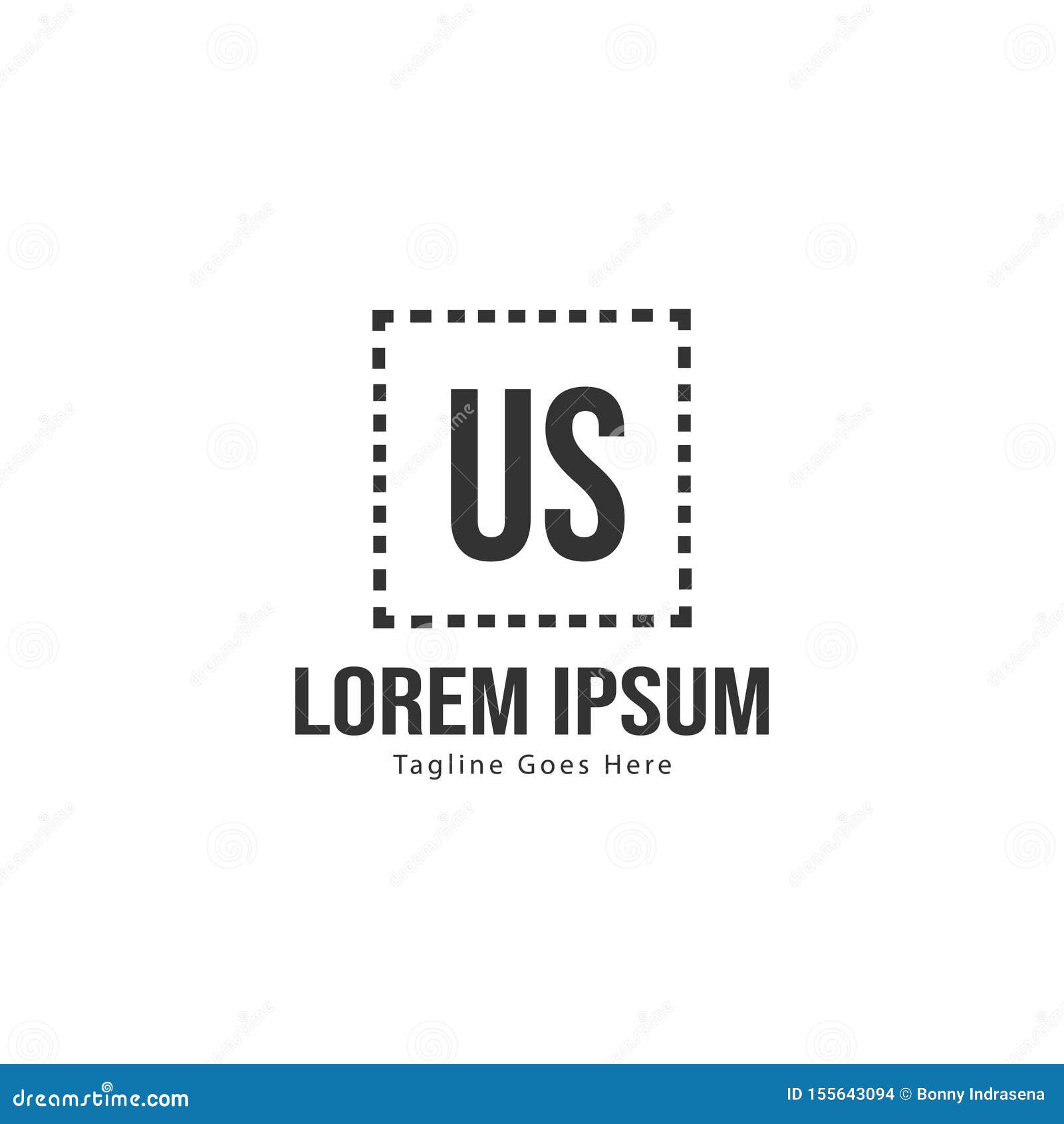 US Letter Logo Design. Creative Modern US Letters Icon Illustration ...