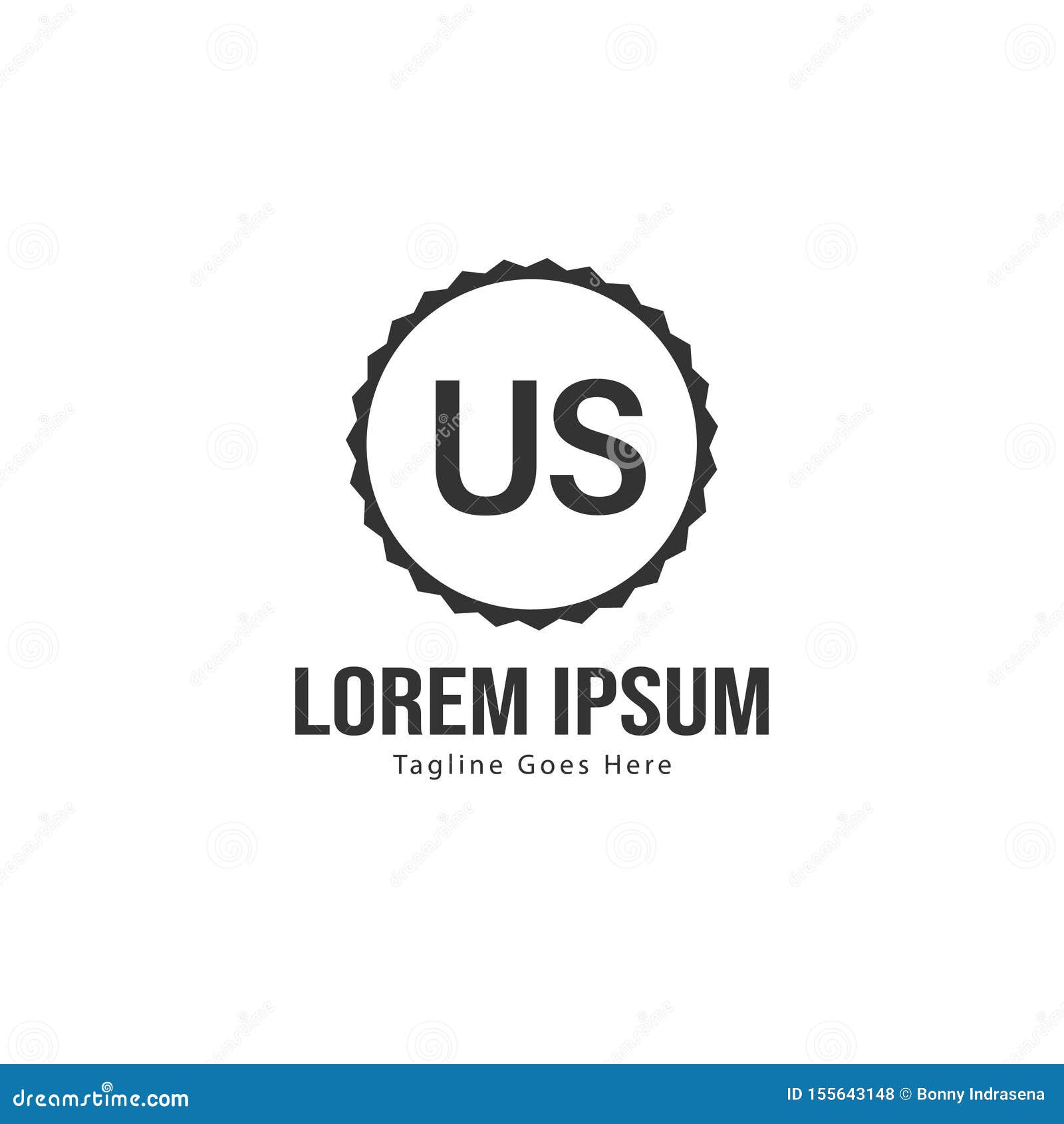 US Letter Logo Design. Creative Modern US Letters Icon Illustration ...