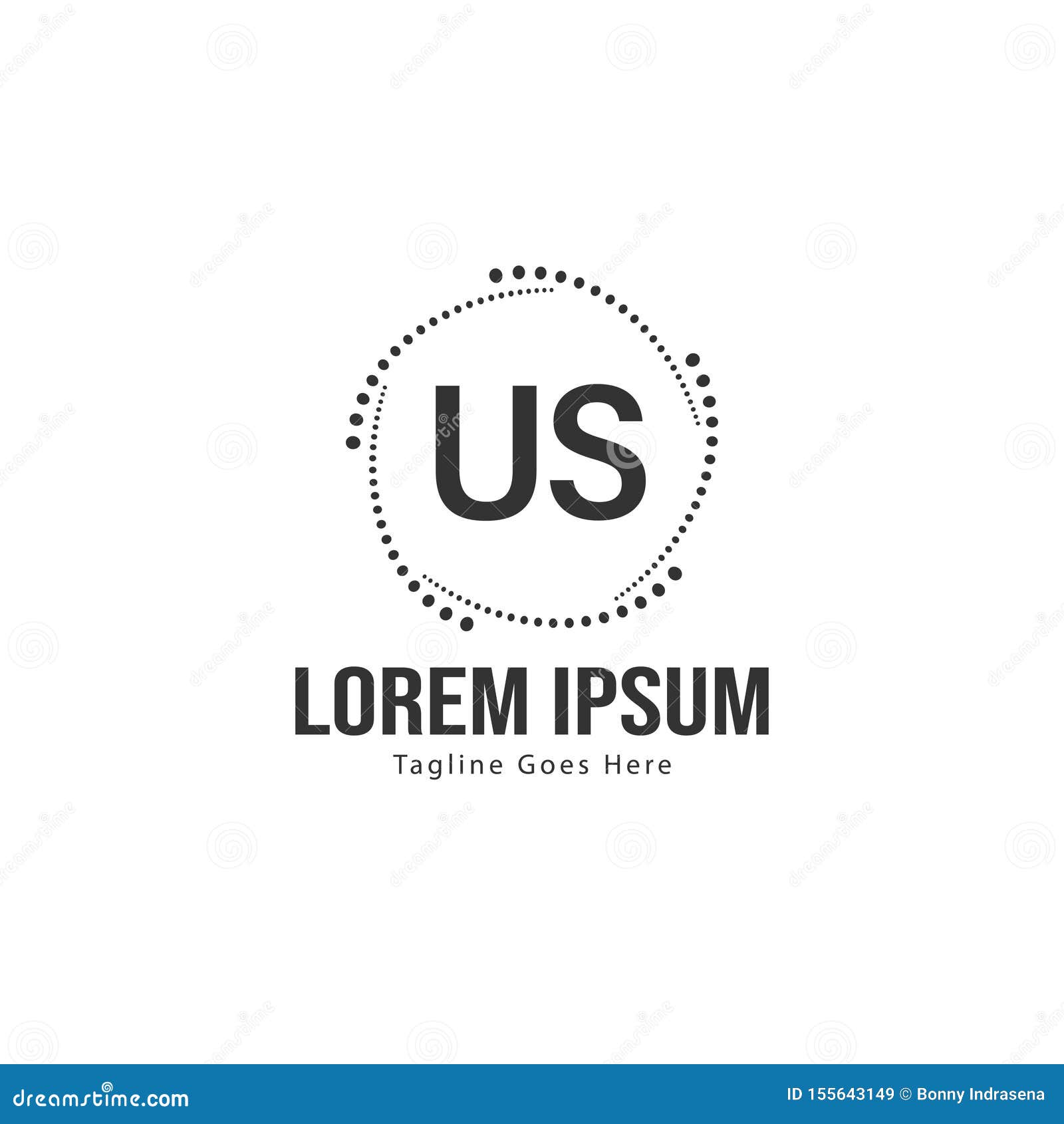 US Letter Logo Design. Creative Modern US Letters Icon Illustration ...