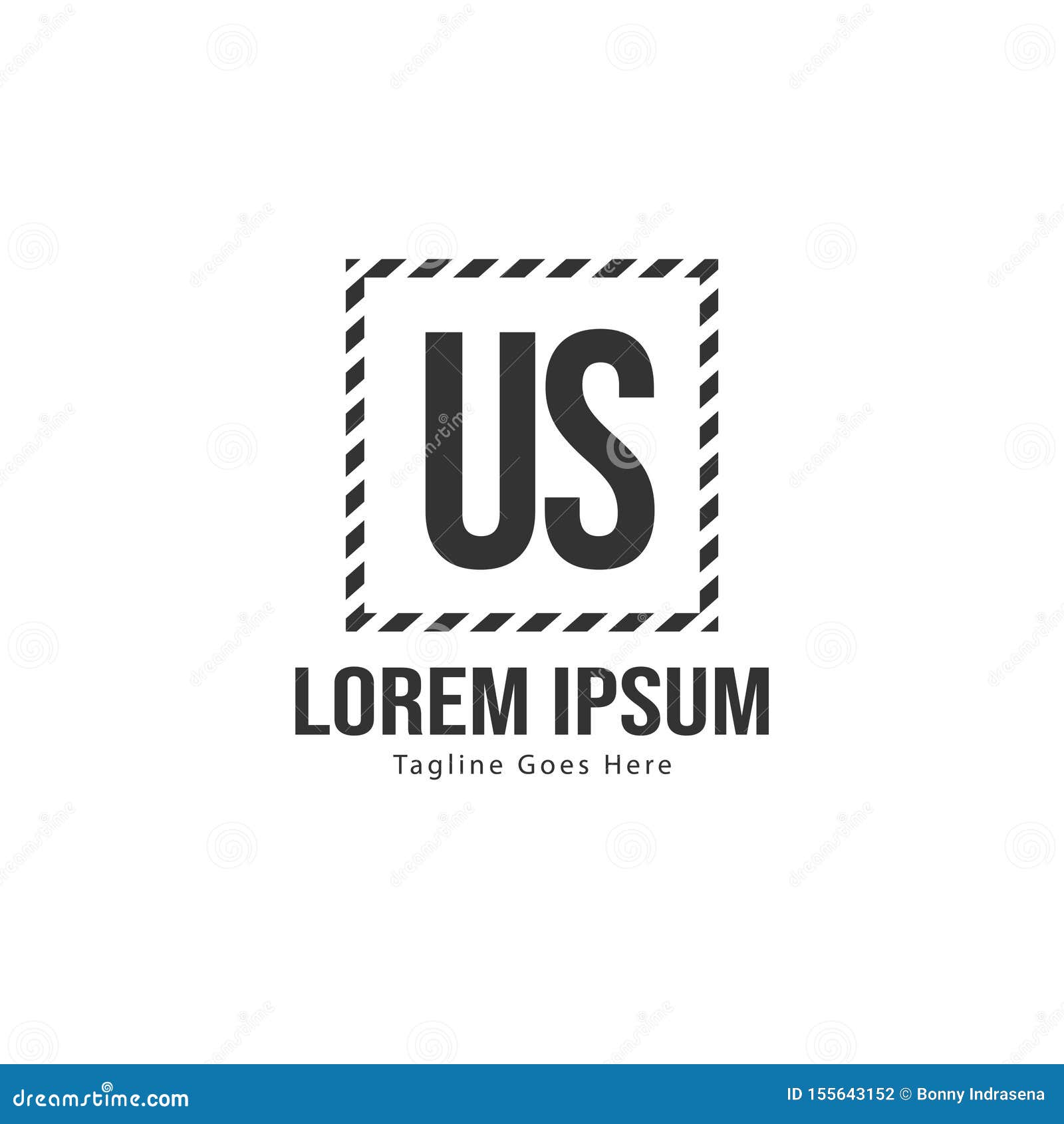 US Letter Logo Design. Creative Modern US Letters Icon Illustration ...