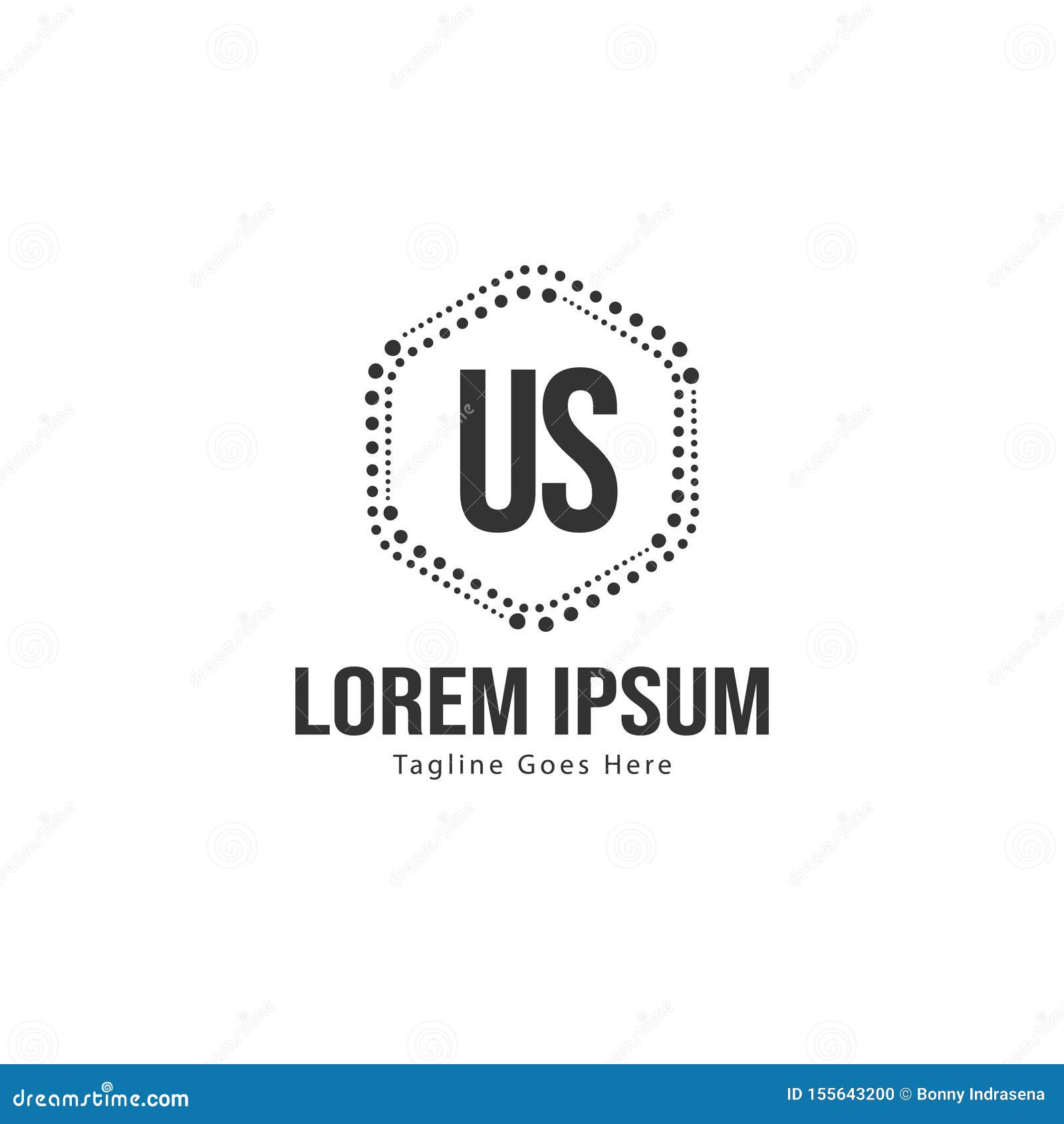 US Letter Logo Design. Creative Modern US Letters Icon Illustration ...