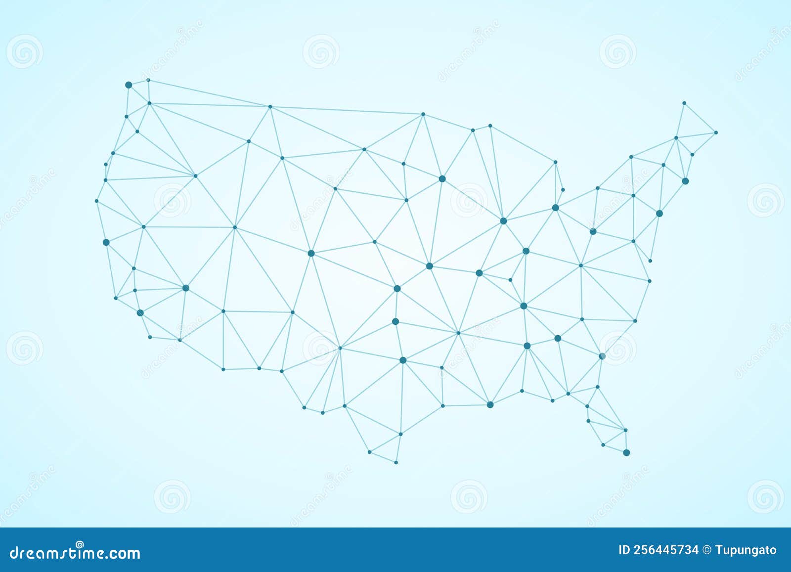 US Map - Polygon Style Vector Stock Vector - Illustration of geometry ...