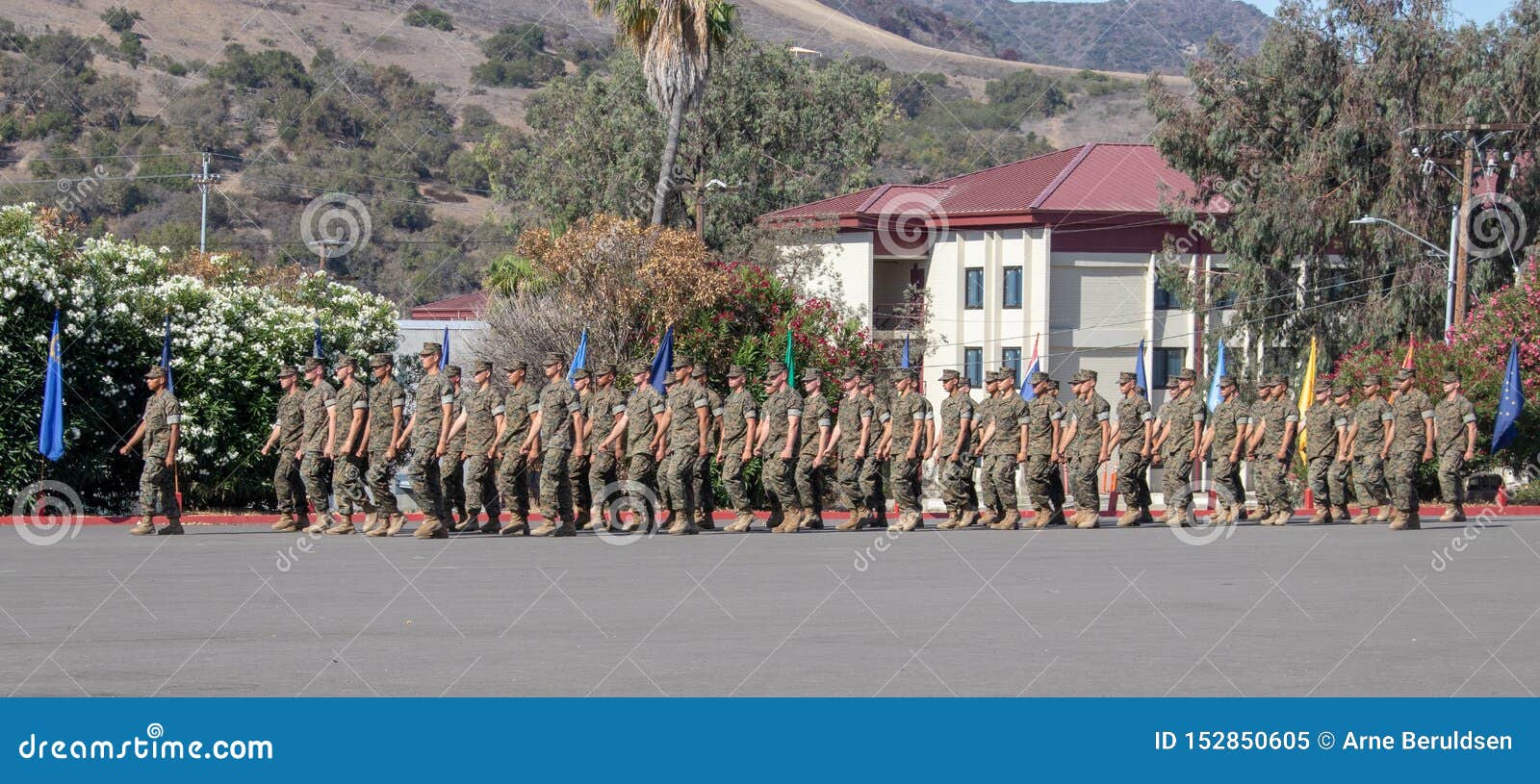 US Marines Marching editorial image. Image of marines - 152850605