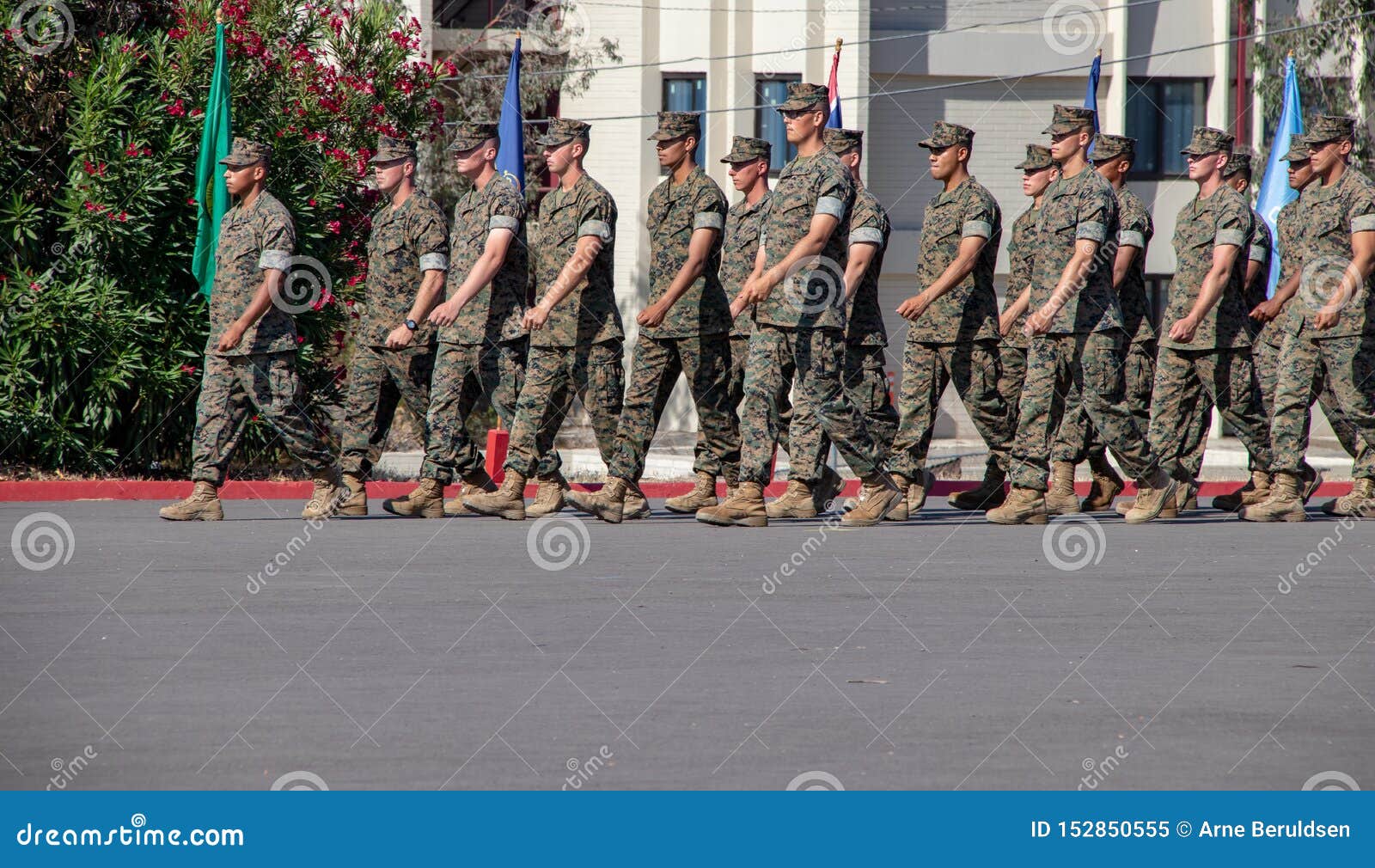 US Marines Marching editorial image. Image of camp, parade - 152850555