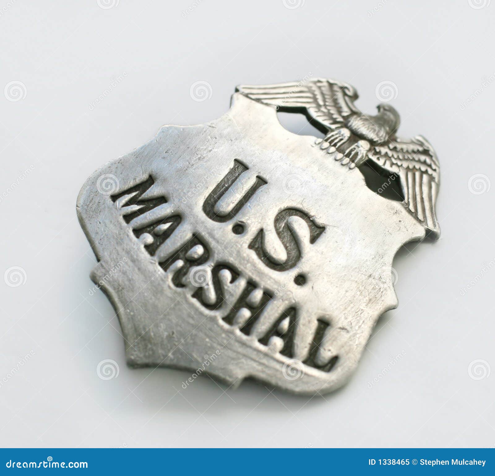 US Marshall Badge stock image. Image of cold, gold, jail - 1338465