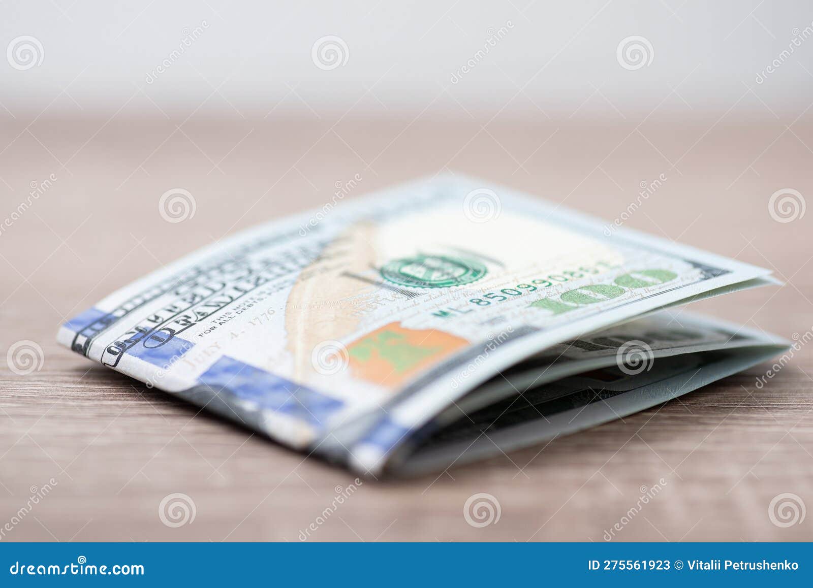 US money on the table stock image. Image of currency - 275561923